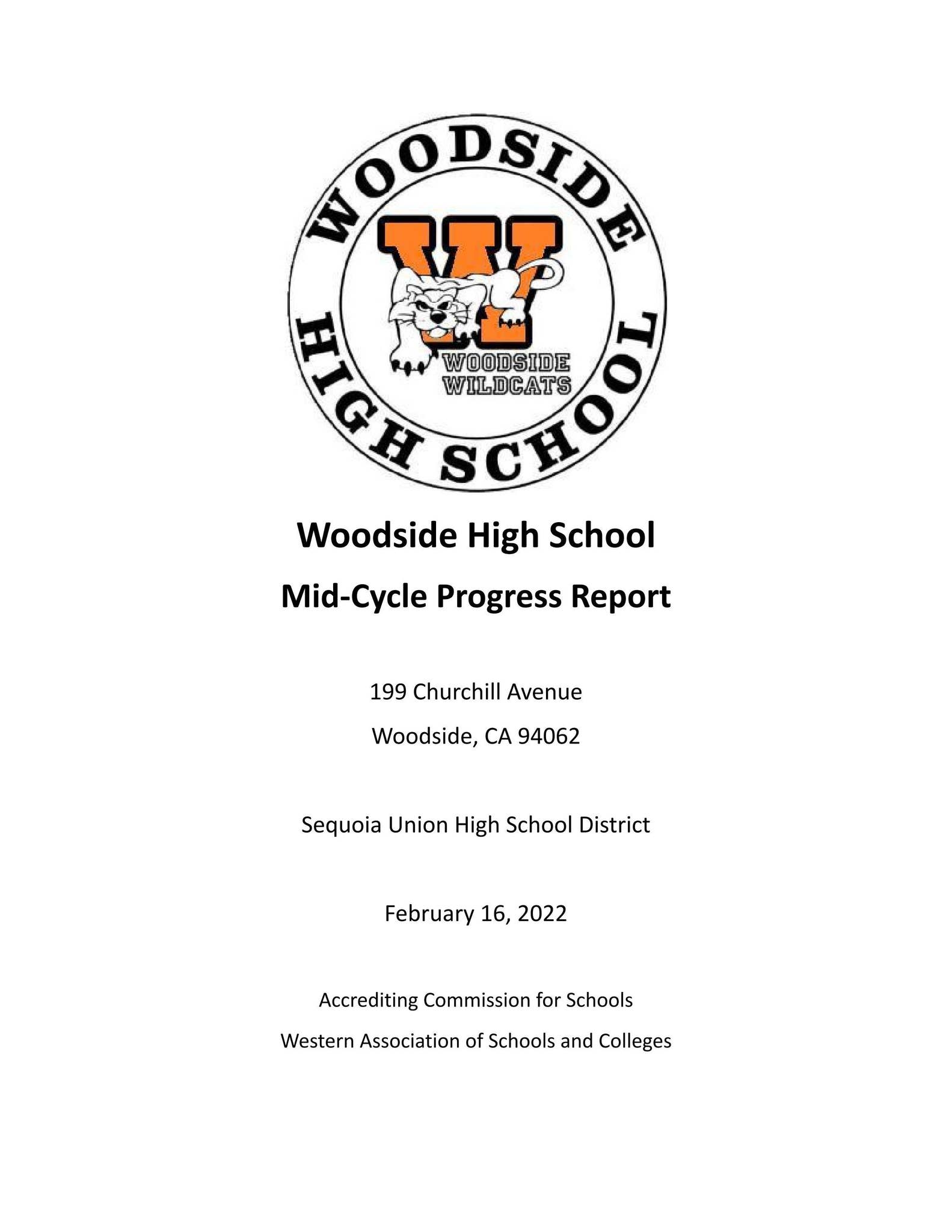 Woodside High School Mid Cycle Progress Report by Cara Klackle - Issuu