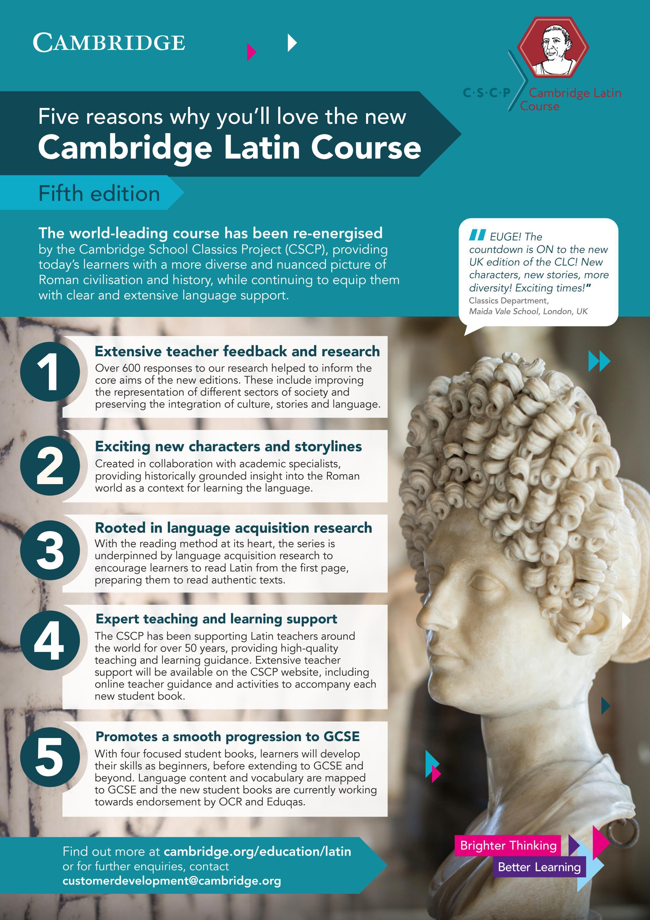 5 Reasons why - Cambridge Latin by Cambridge International Education ...