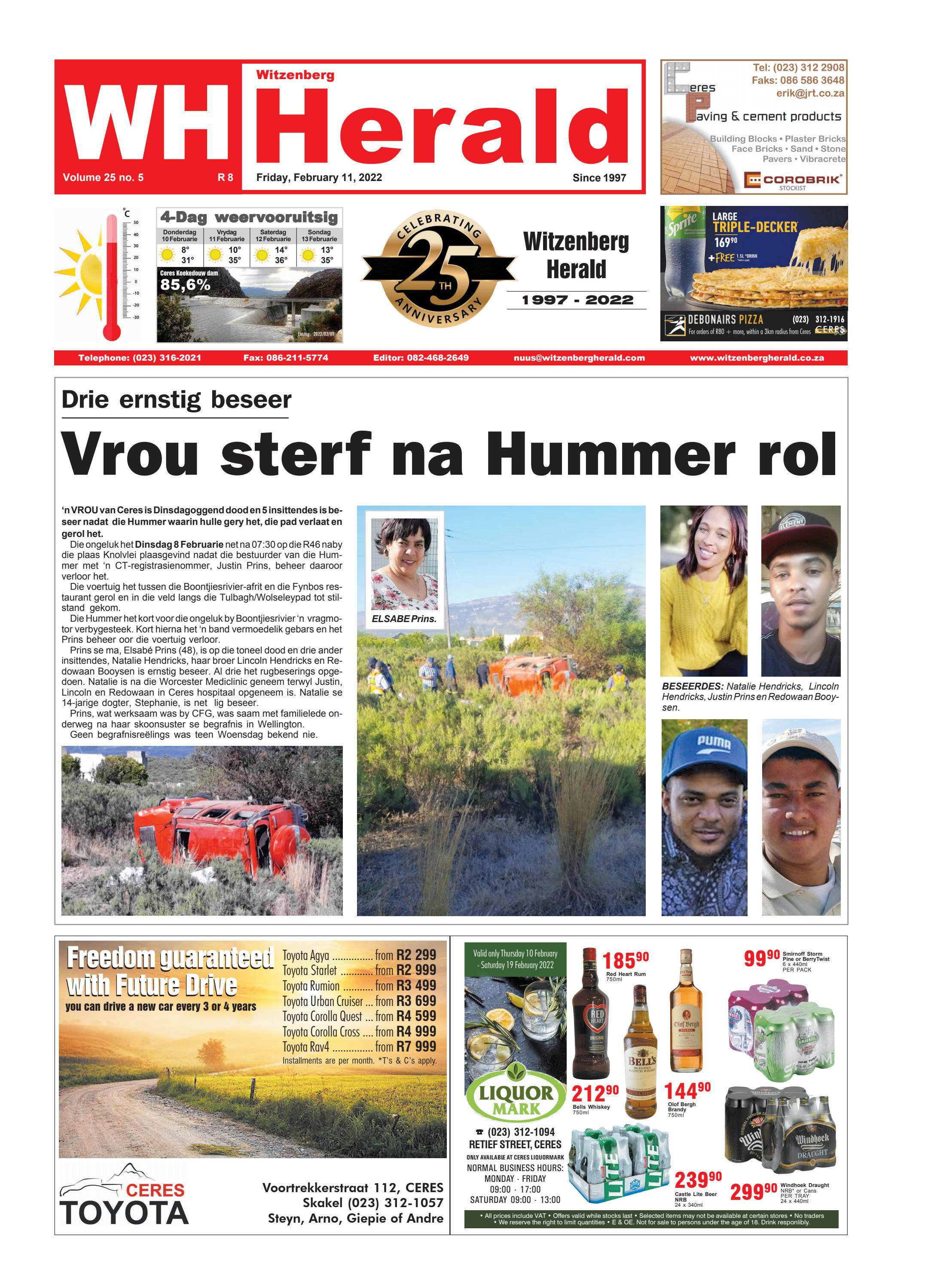 Witzenberg Herald Vol.25 no. 5 (Online Weergawe) by Witzenberg Herald ...