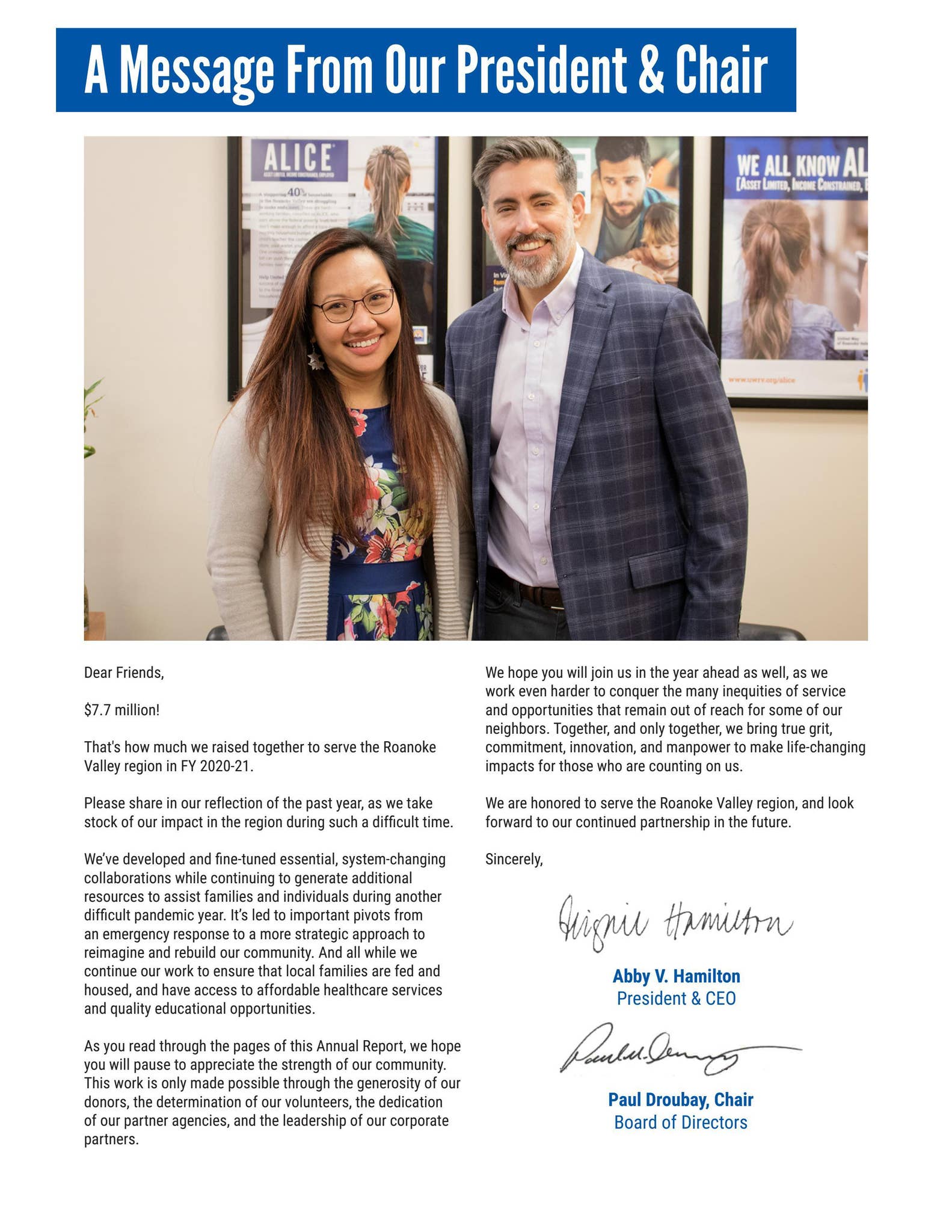 Board Preview - Annual Report by UnitedWayofRoanokeValley - Issuu