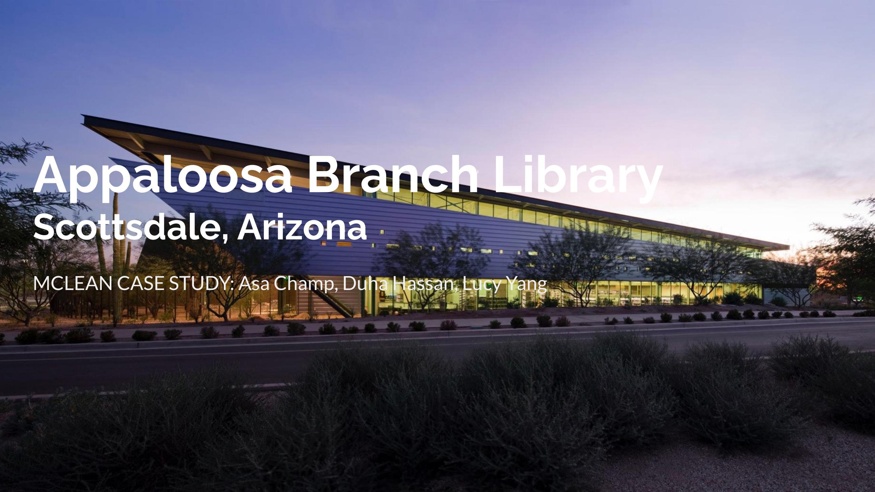 Appaloosa Branch Library Case Study by Lucy Y. - Issuu