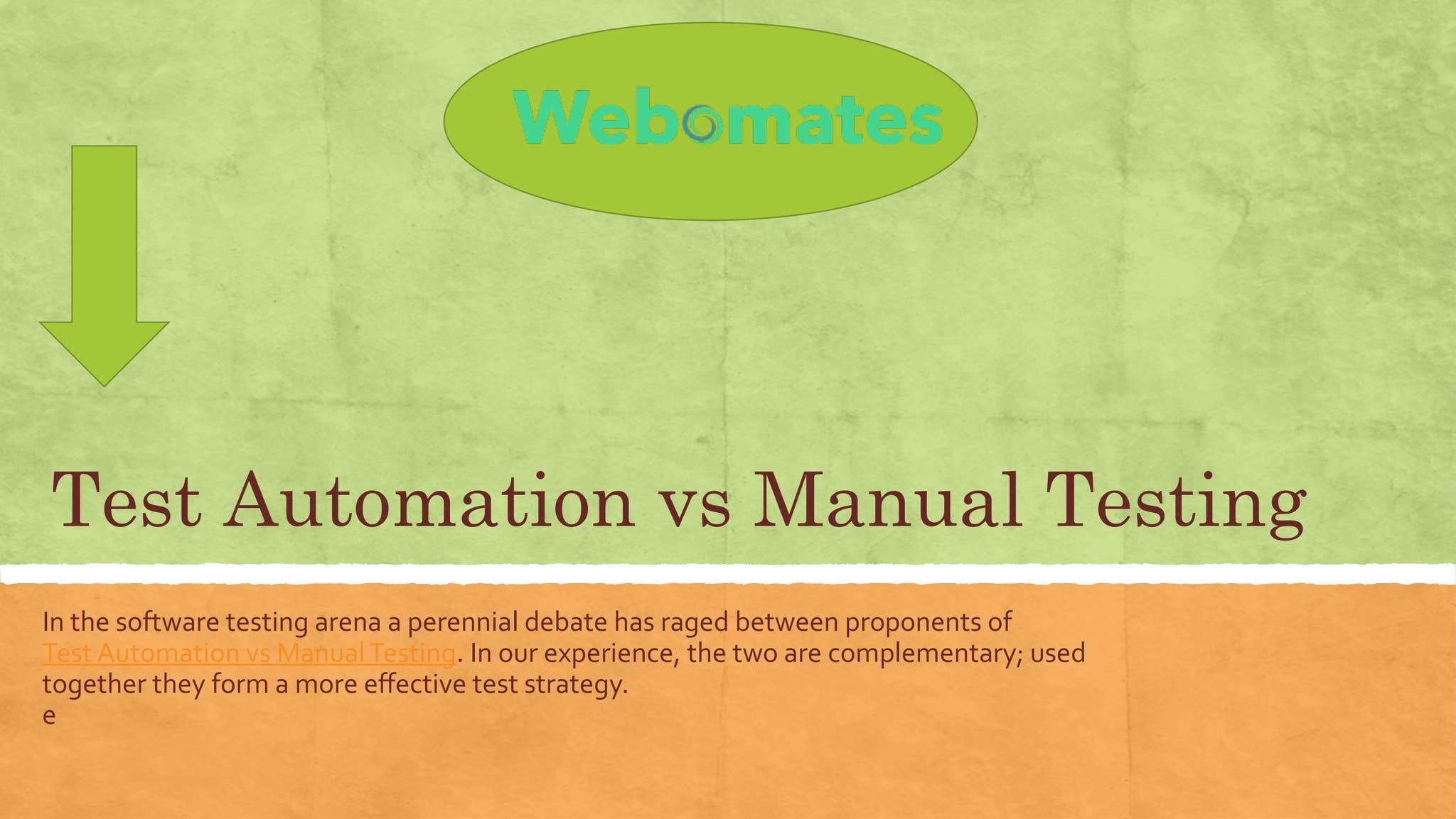 Test Automation vs Manual Testing by Webomates INC - Issuu