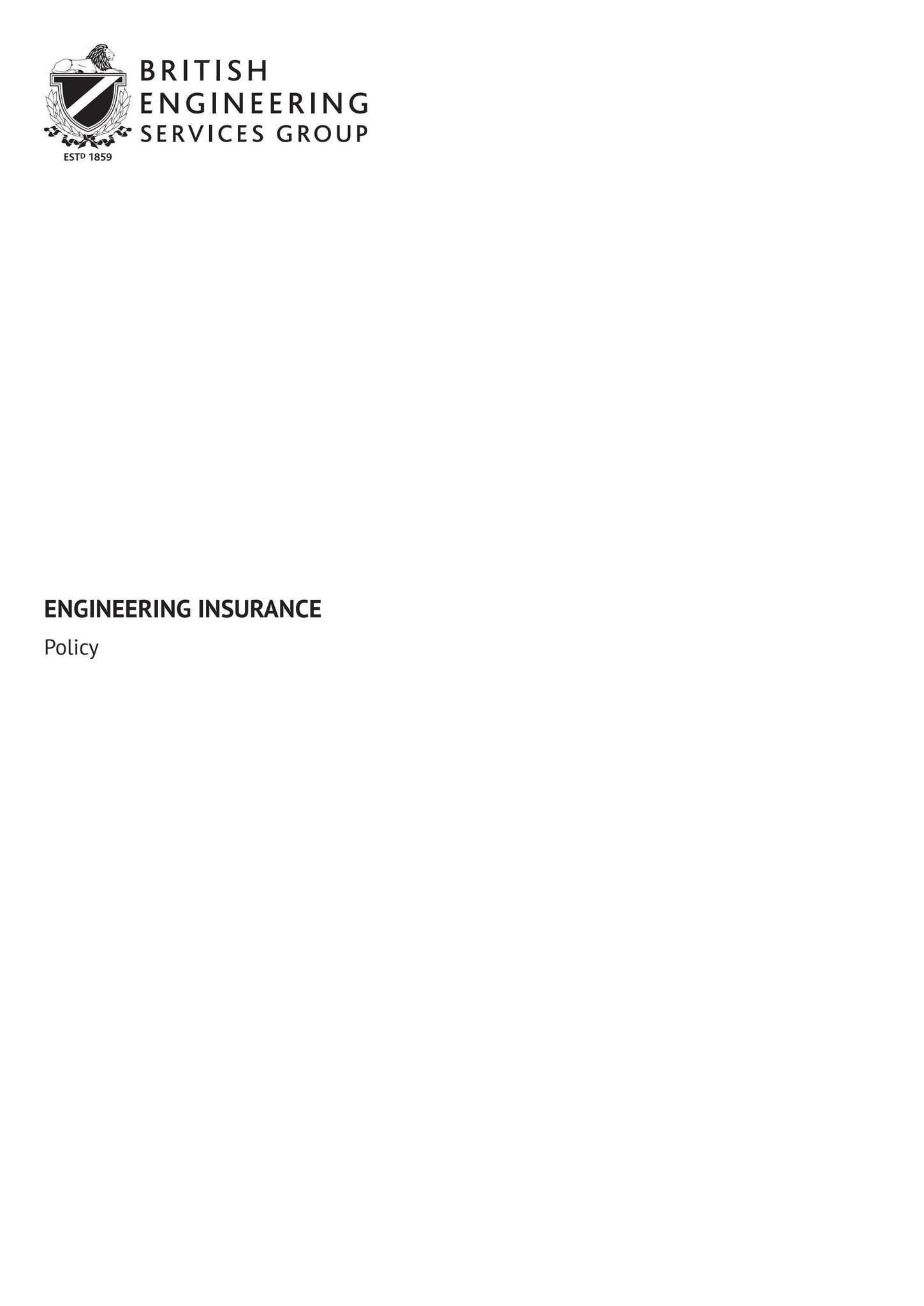 British Engineering Policy Wording 01.01.2022 by Residentsline - Issuu