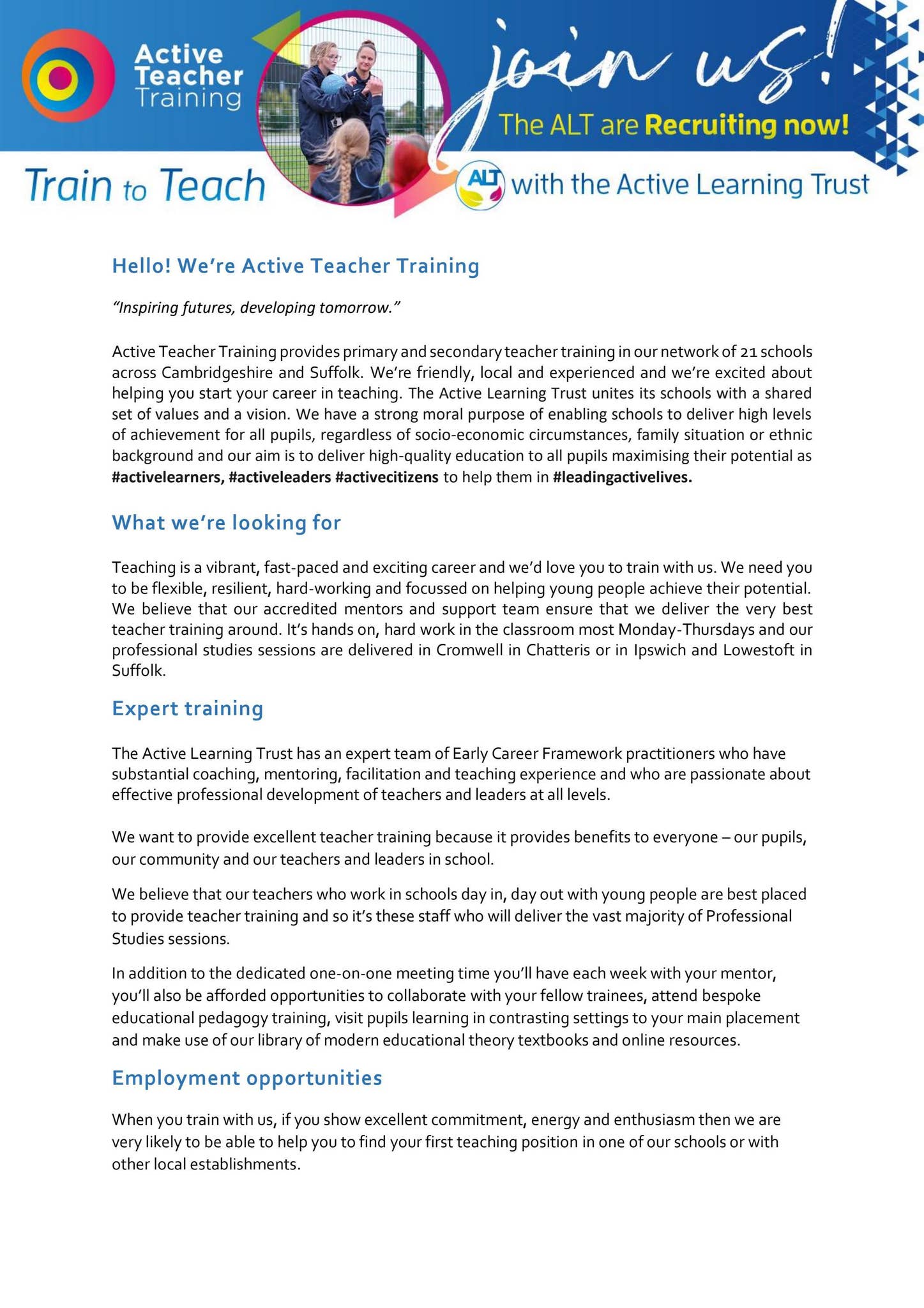 ATT - Train to Teach by Schudio - Issuu