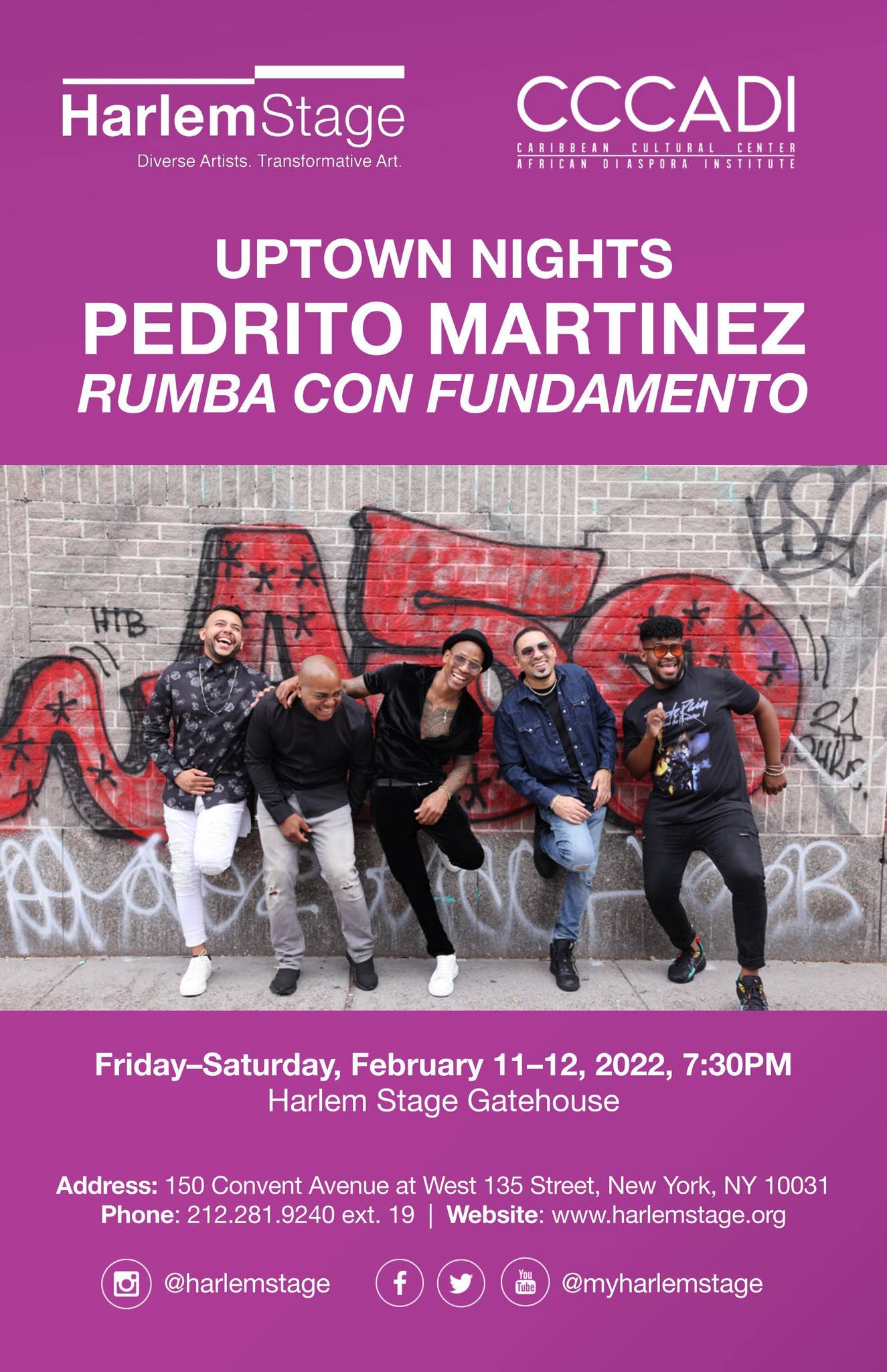 Uptown Nights: Pedrito Martinez "Rumba Con Fundamento" by Harlem Stage ...