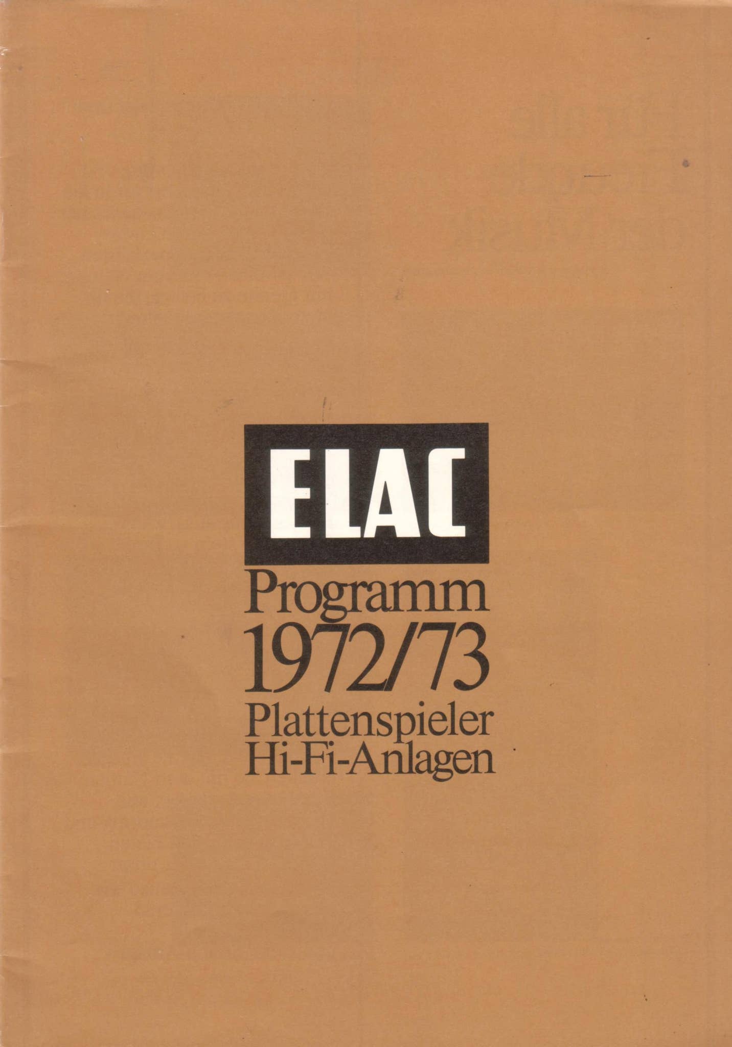 1972-73 Elac HiFi-Programm by Alex Chernyak - Issuu