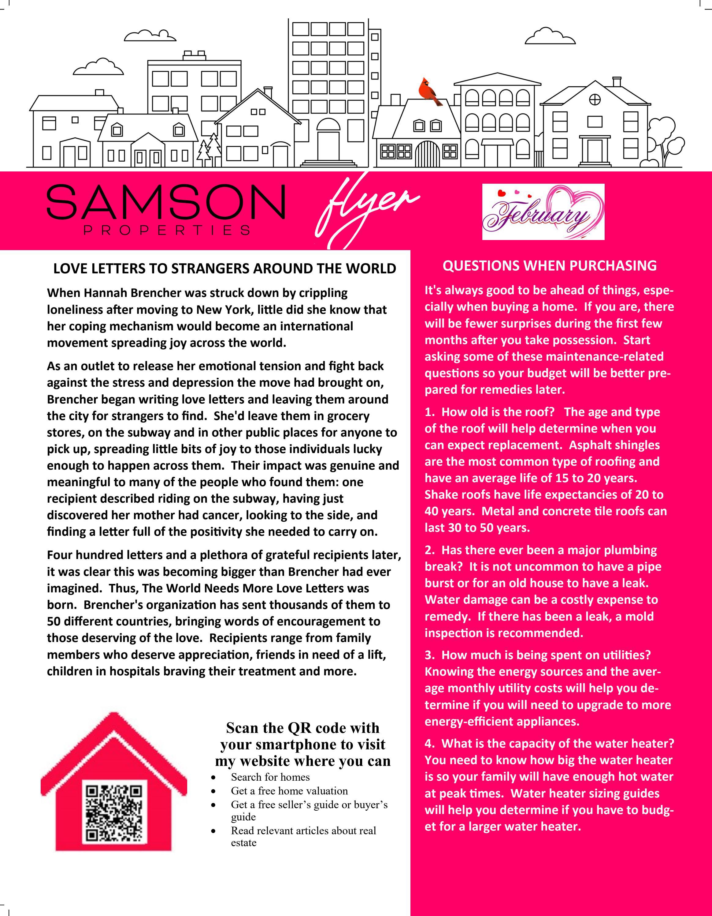 Samson Flyer - February 2022 by Elizabeth Bouchard - Issuu