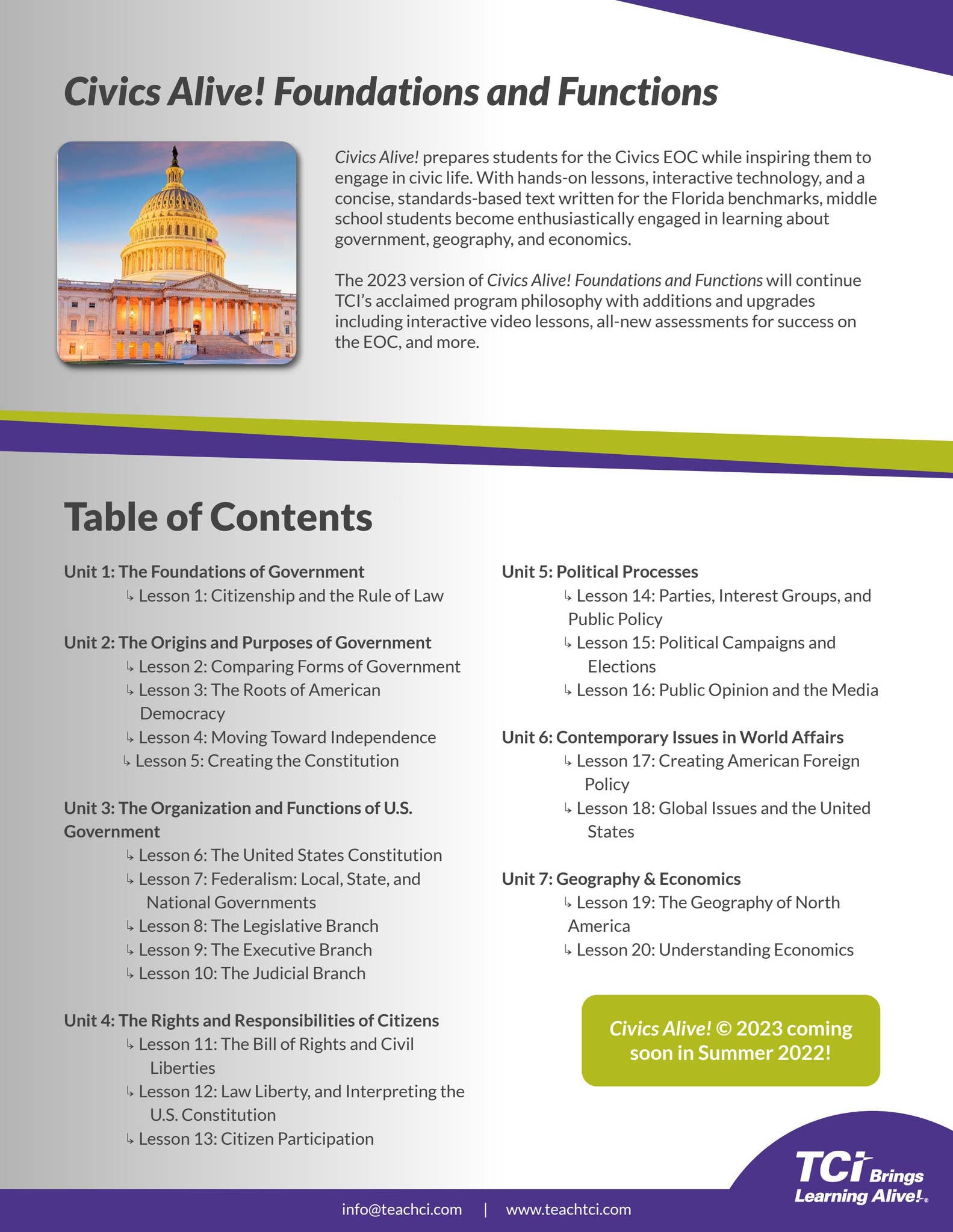 Civics Alive! Foundations and Functions by Teachers' Curriculum ...