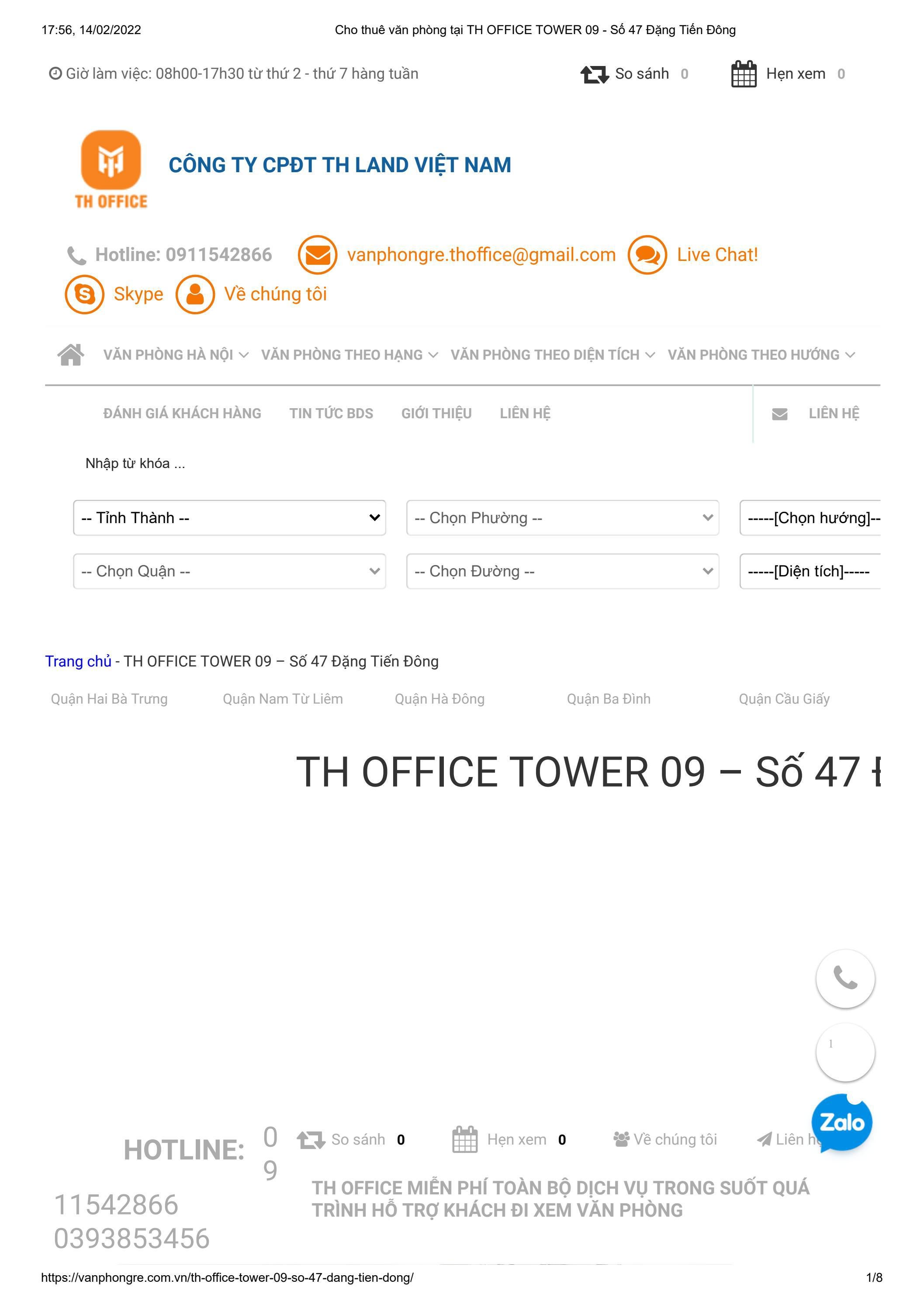 Van phong cho thue toa nha TH OFFICE TOWER Dang Tien Dong by Office Th - Issuu