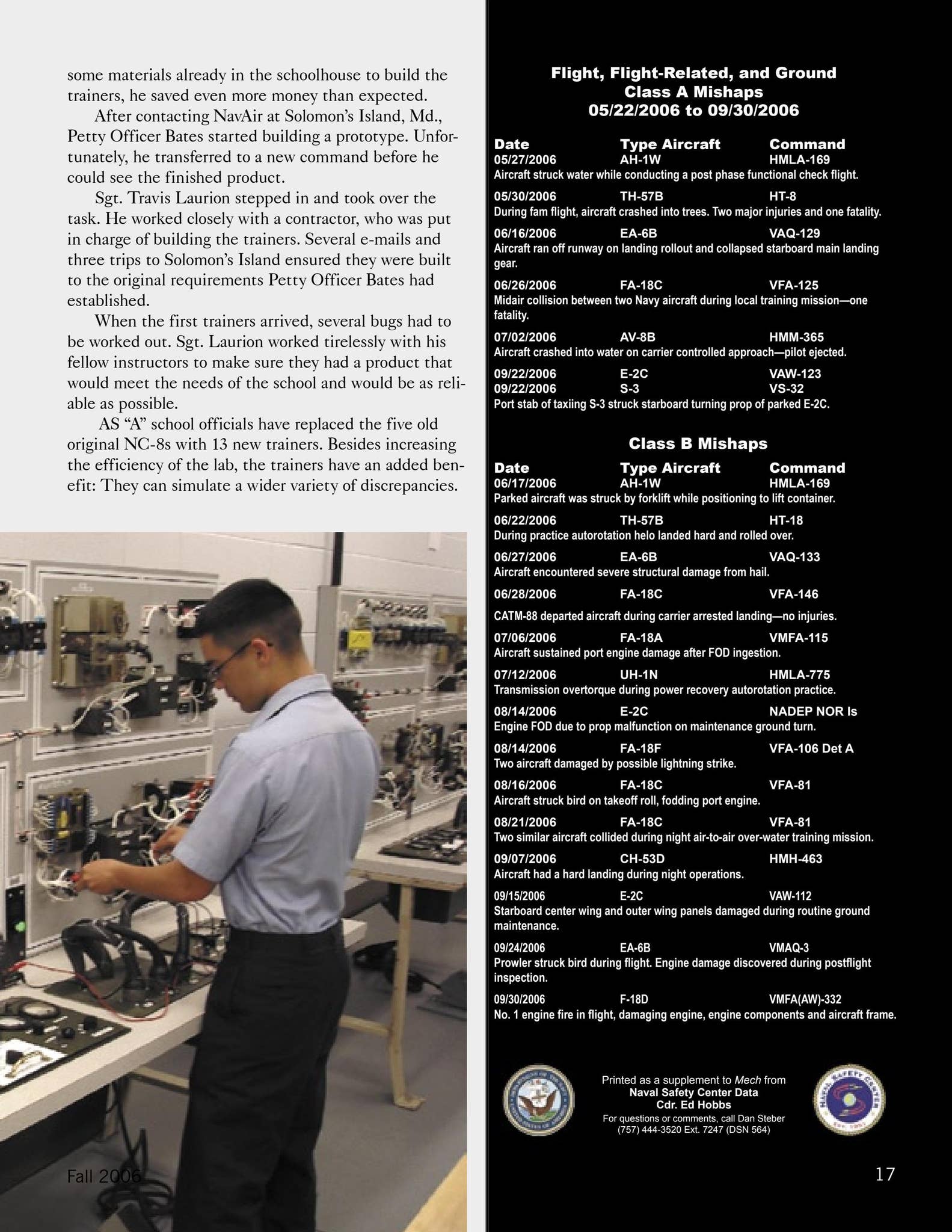 MECH Magazine - Fall 2006 by Naval Safety Command - Issuu
