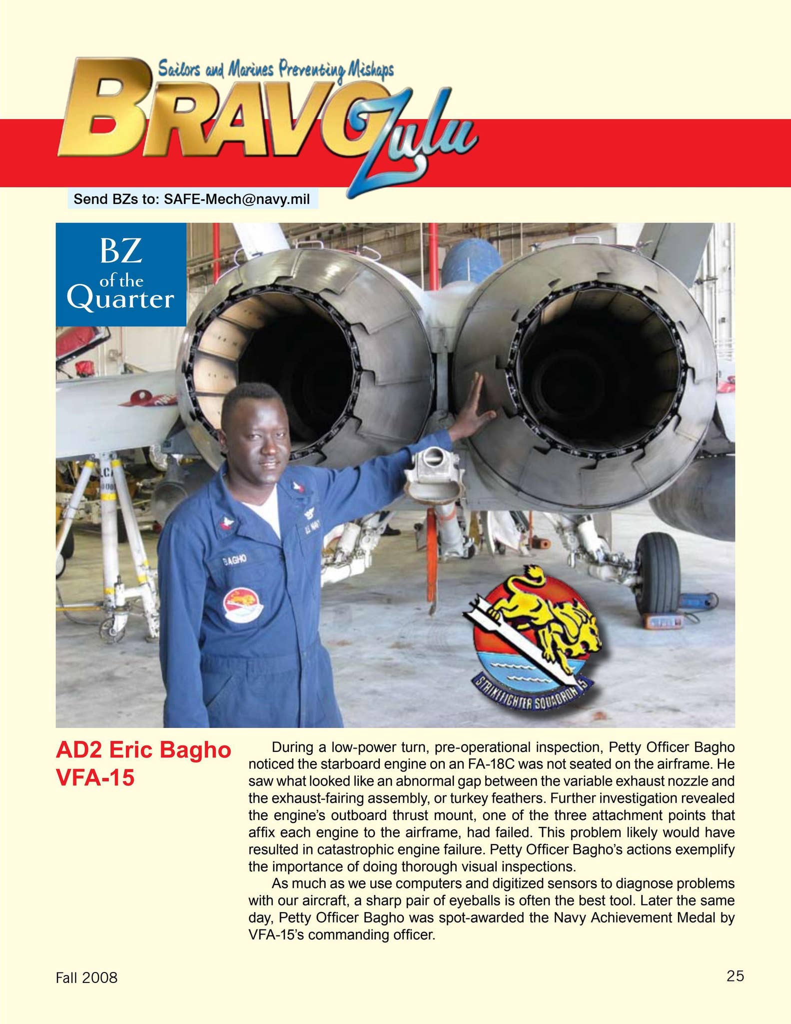 MECH Magazine - Fall 2008 by Naval Safety Command - Issuu