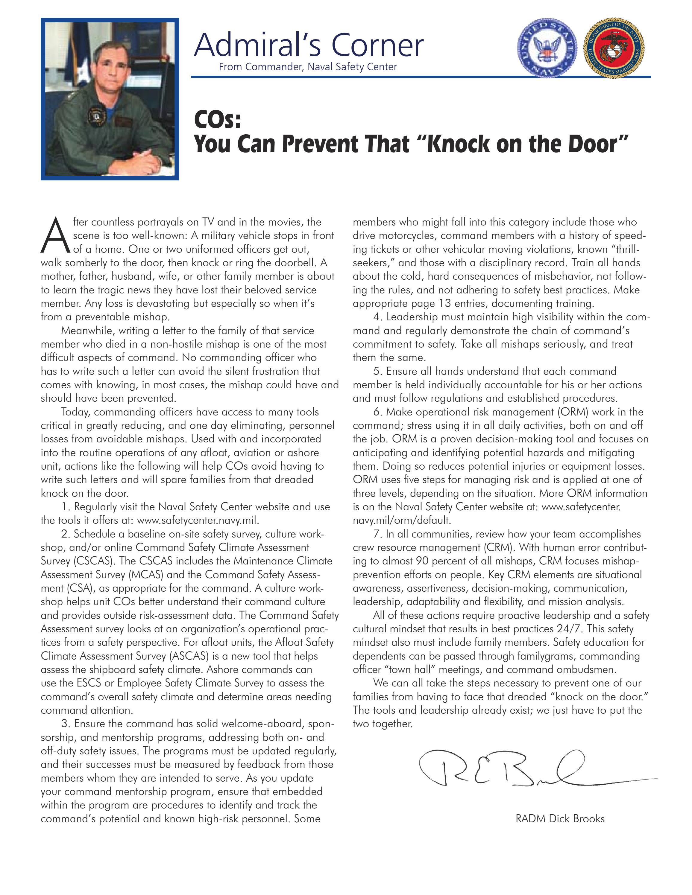 Approach Magazine - MAR/APR 2005 by Naval Safety Command - Issuu