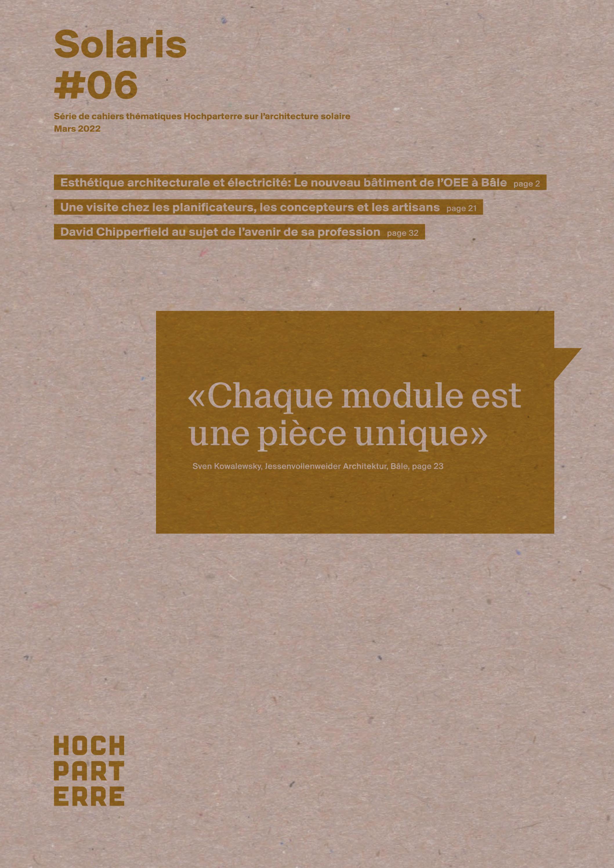 Solaris #06: Du solaire techno à Bâle by Hochparterre AG - Issuu