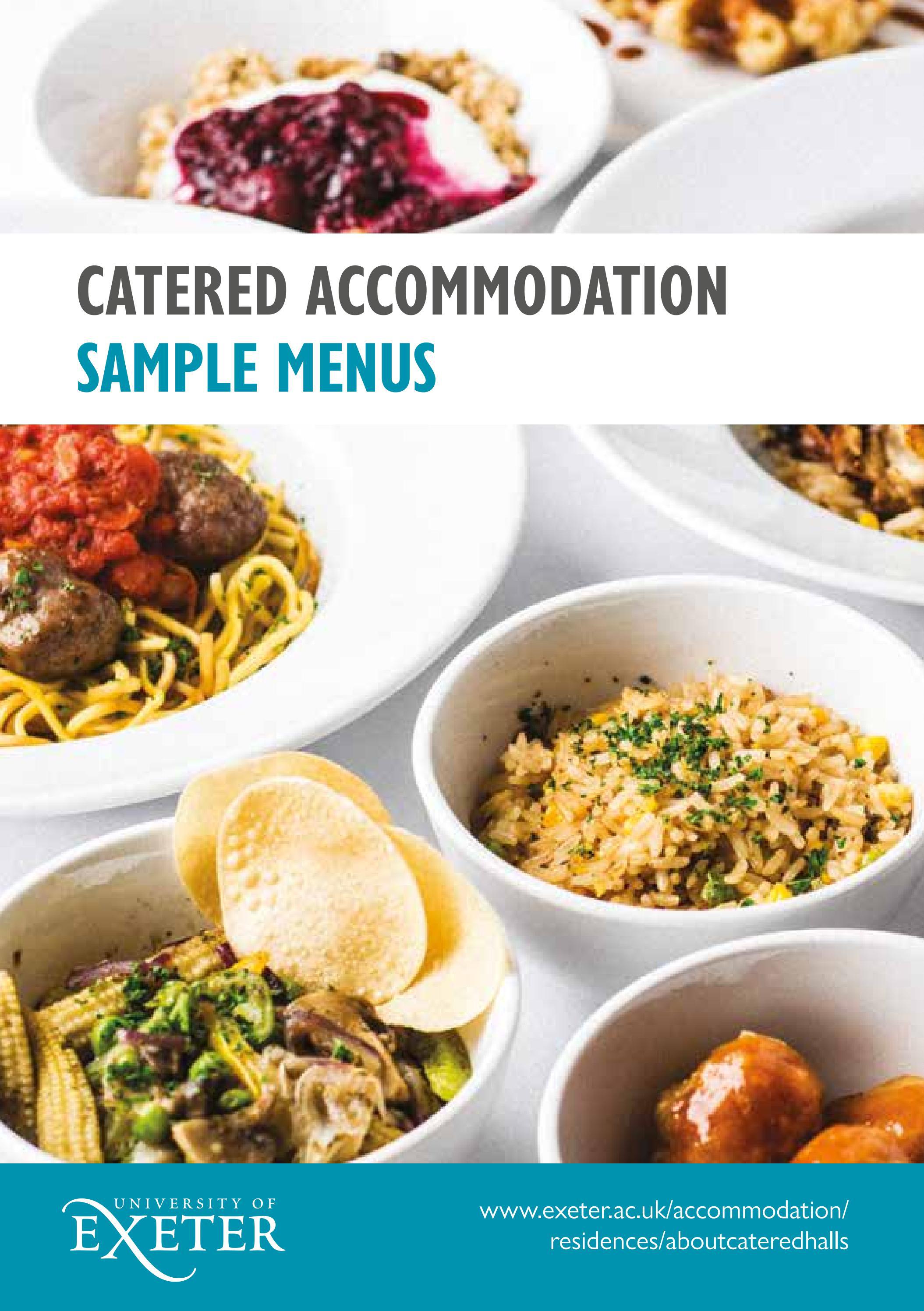 Catered Halls Sample Menu's by University of Exeter - Issuu