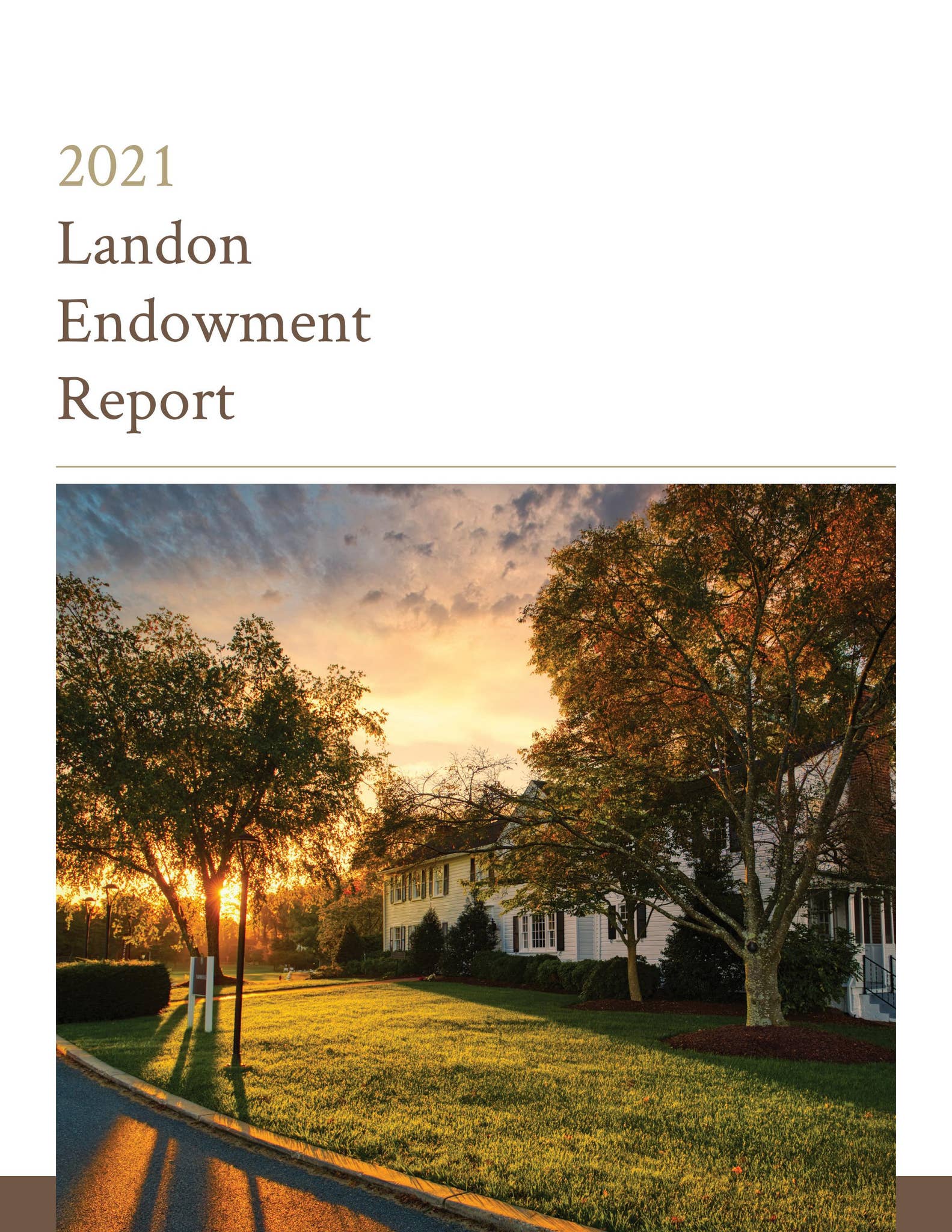 2021 Landon Endowment Report by Landon School - Issuu