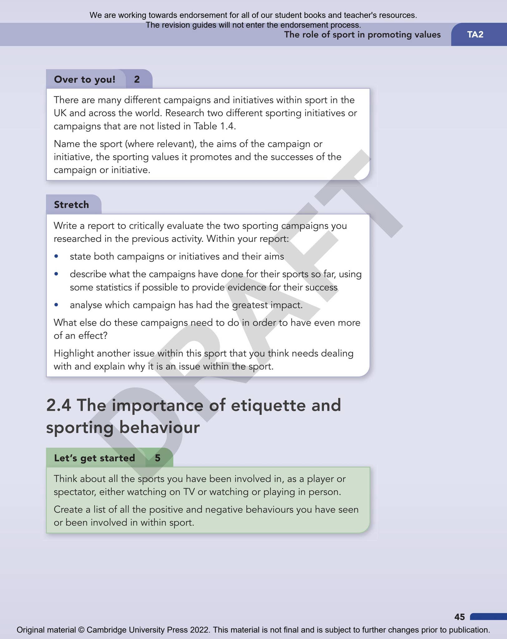 Cambridge Nationals Sport Studies by Cambridge International Education ...