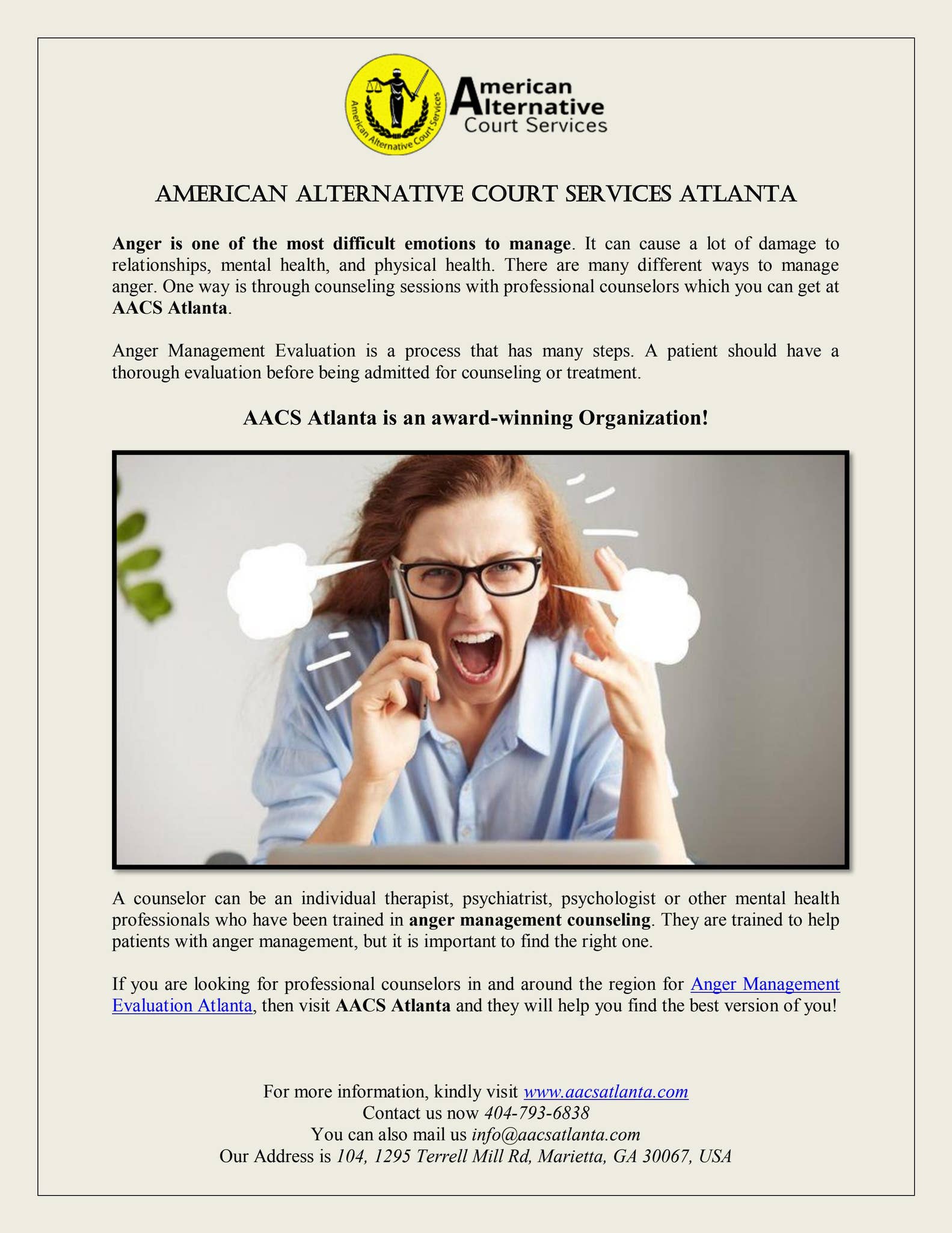 #Best Counselors for Anger Management Evaluation(s) in Atlanta- GA by ...