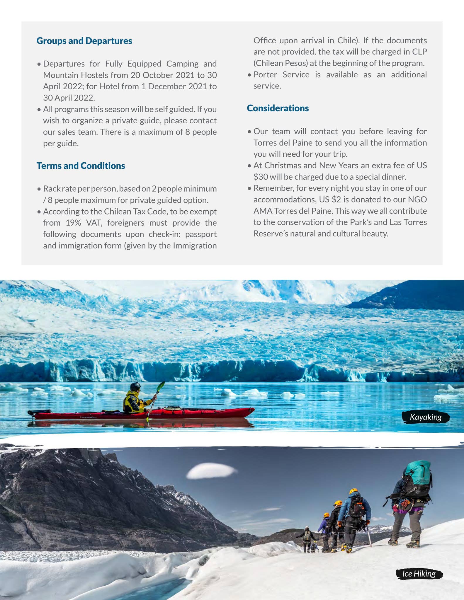 Trekking Circuits Brochure USD 2021-2022 (directs) by Reserva Las ...