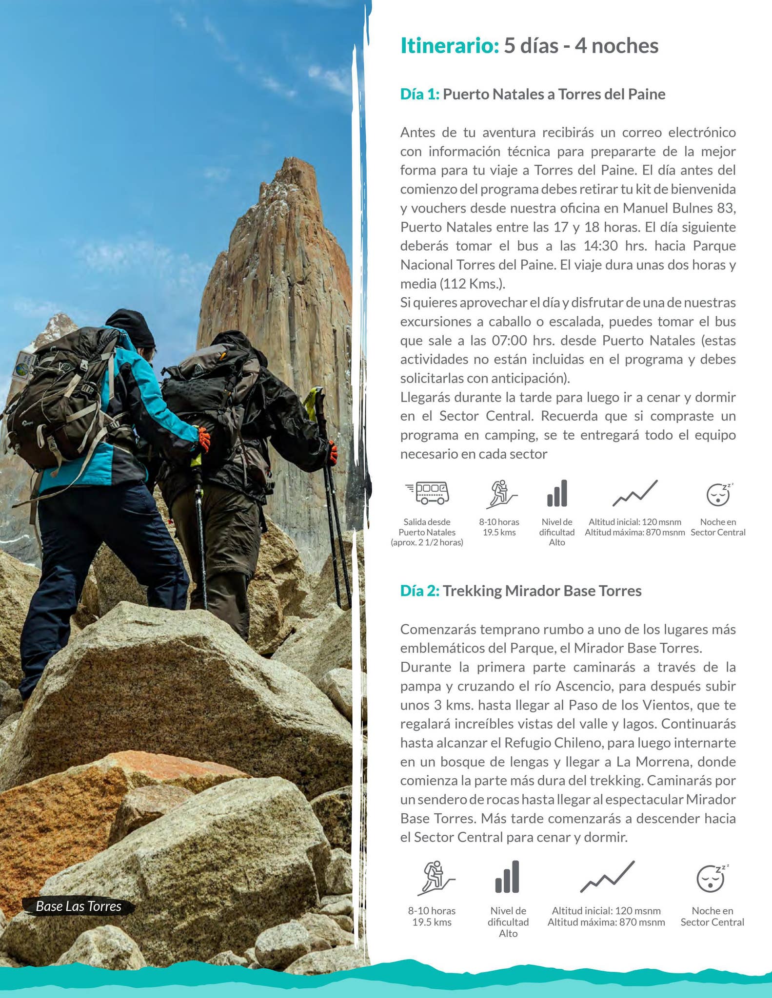 Brochure Circuitos de Trekking CLP 2021-2022 (directos) by Reserva Las ...
