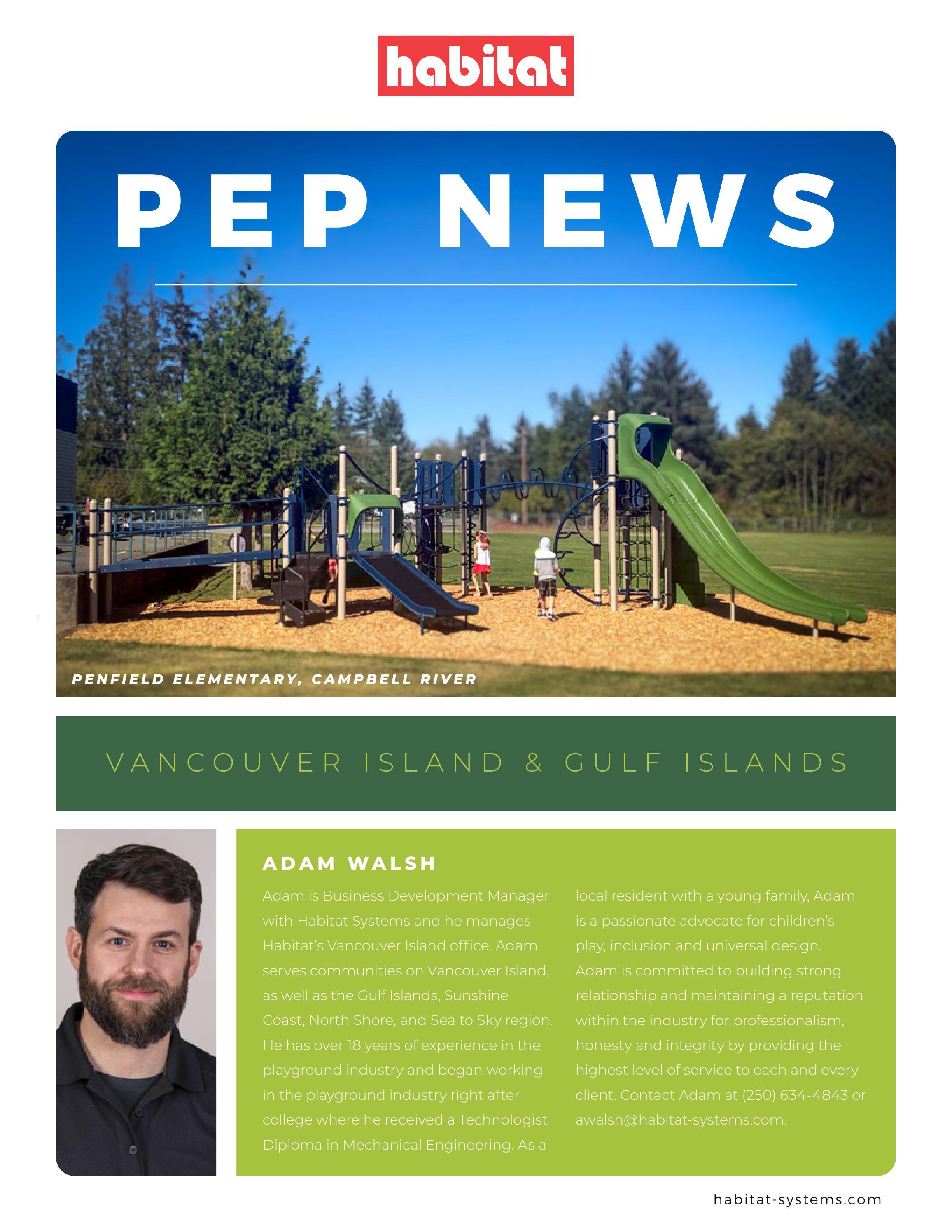 Adam's PEP News by Habitat Systems Inc. - Issuu