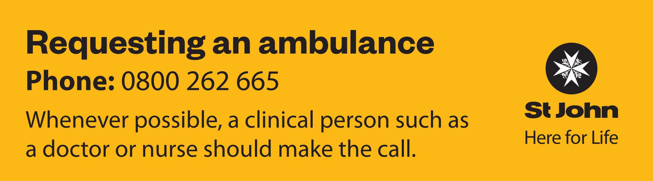 Requesting an ambulance - sticker template by WBOP PHO - Issuu