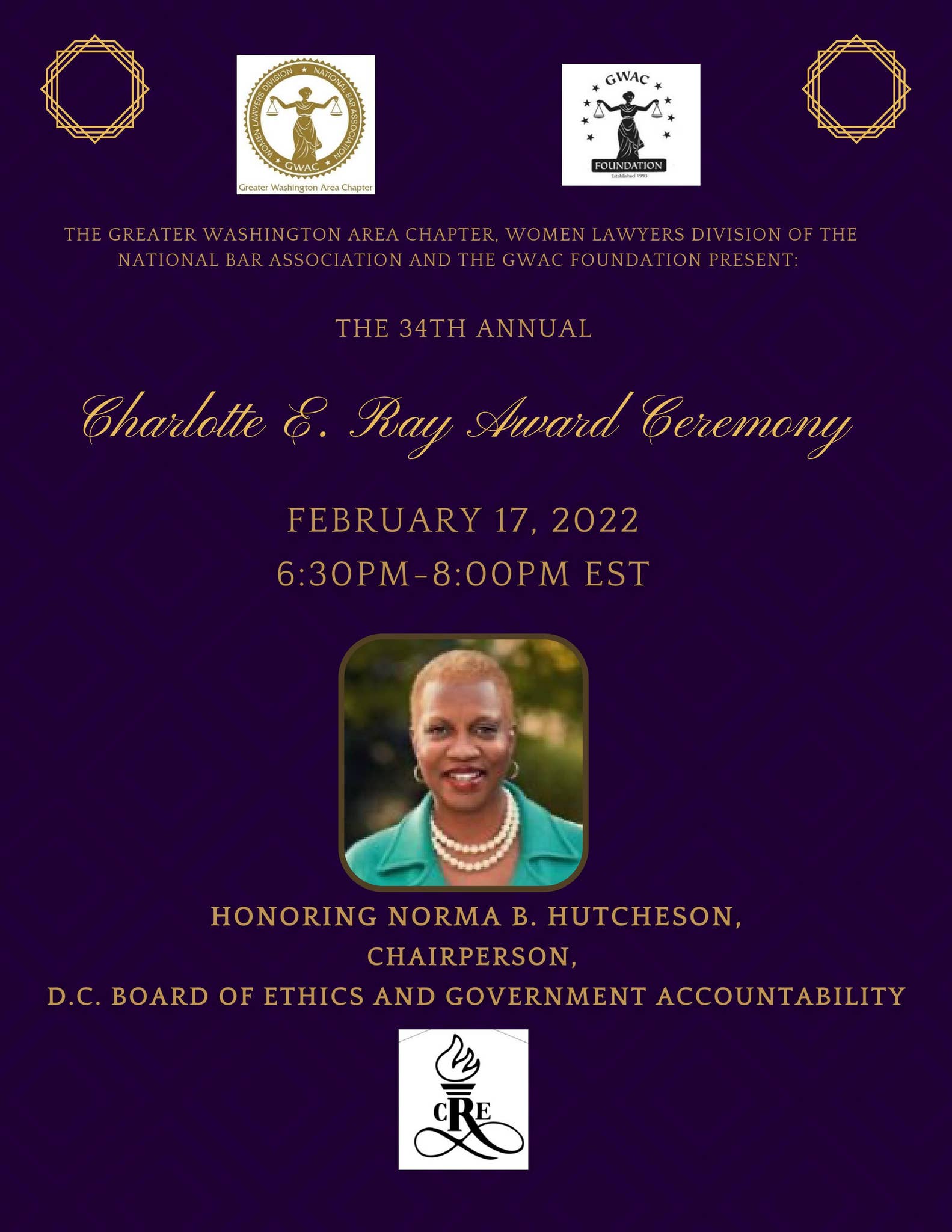 The 34th Annual Charlotte E. Ray Award Ceremony Program Booklet by ...