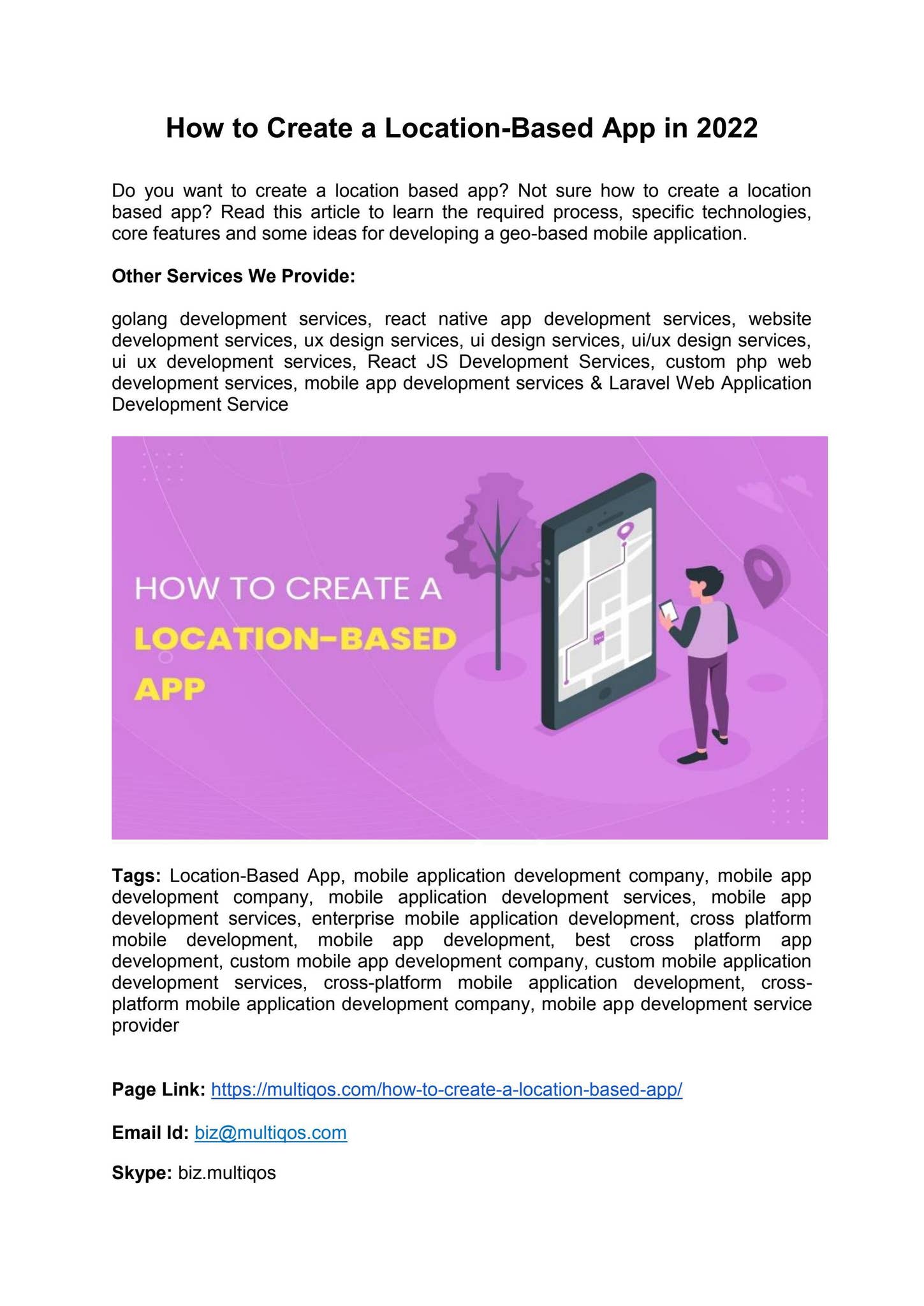 How To Develop A Location Based App For Your Business In 2022 By Multiqos Tech Issuu