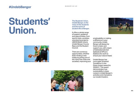 Undergraduate Prospectus by Bangor University - Issuu