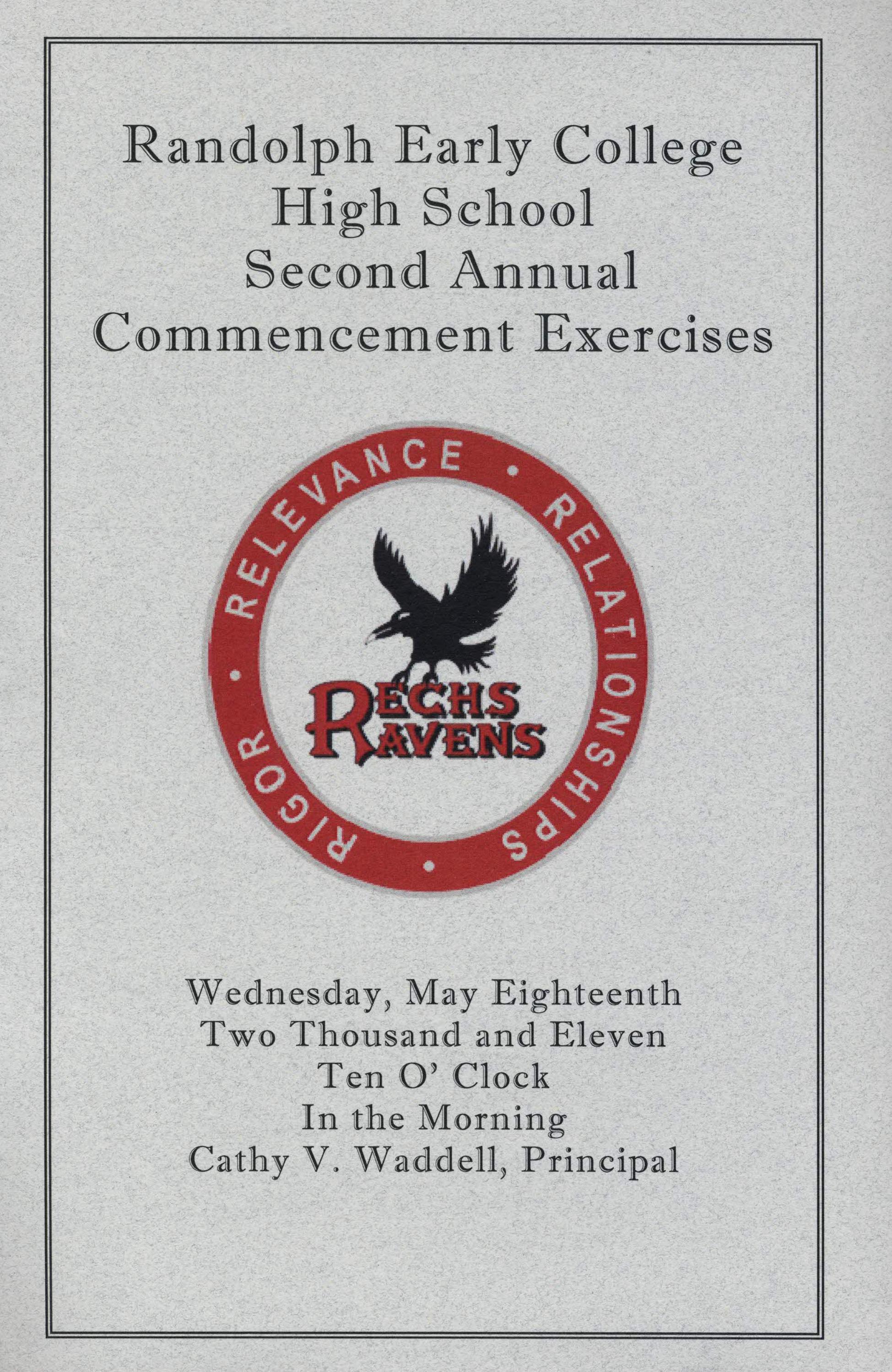 Graduation Program 2011 RECHS by Randolph CC Archives - Issuu