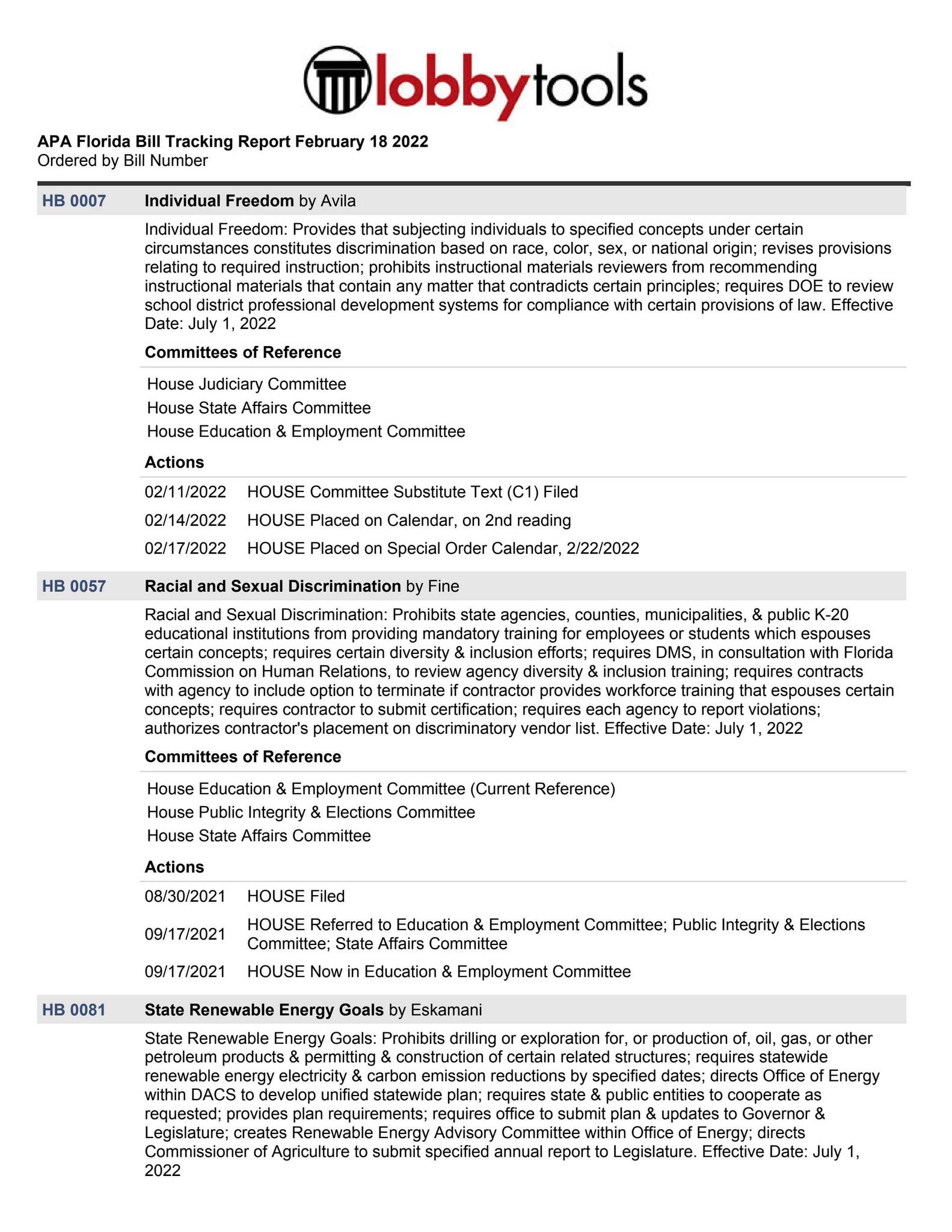 Feb. 18, 2022 | Bill Tracking Report by APA Florida - Issuu