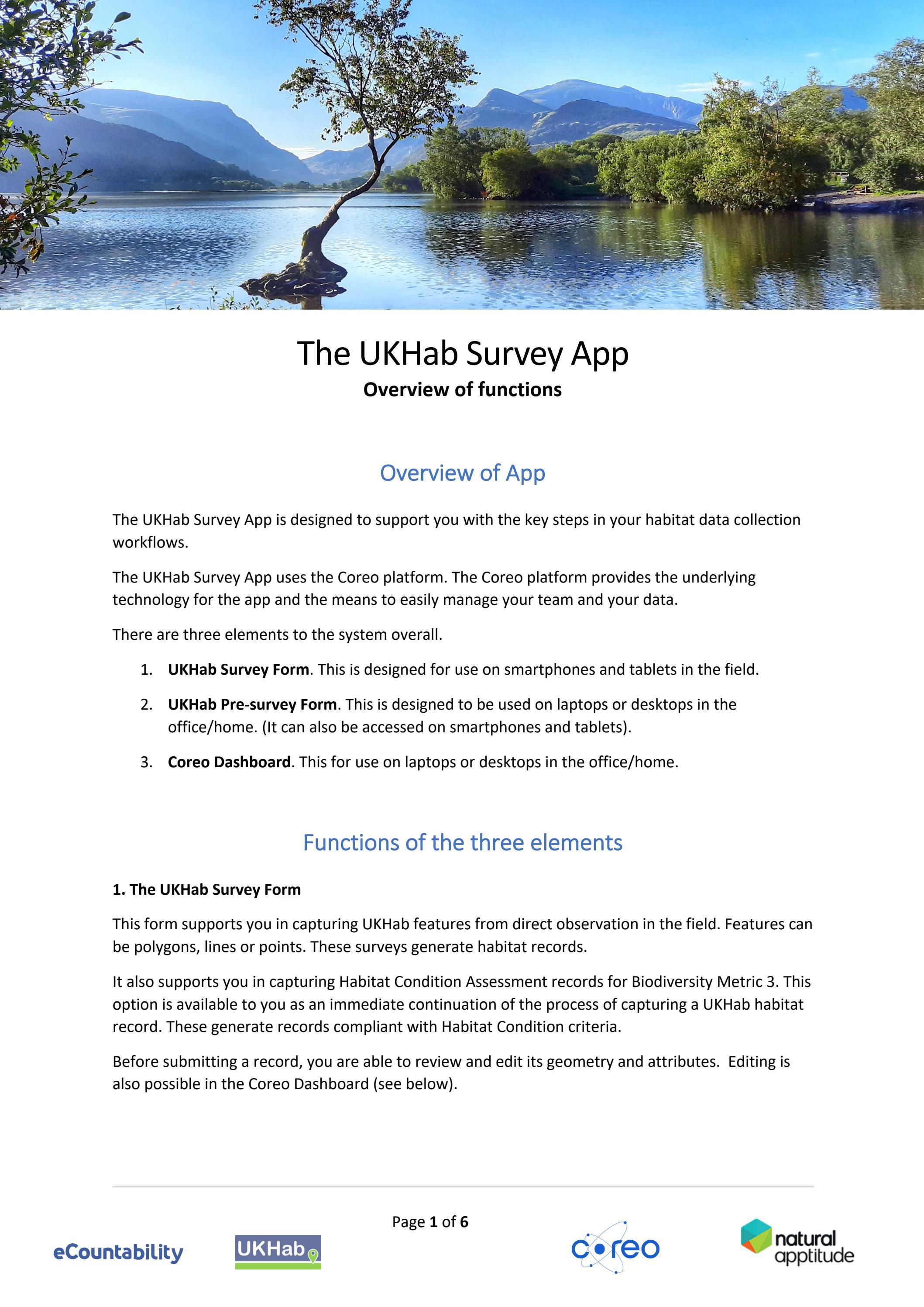 The UKHab Survey App (User Guide - Overview) by Hello (Natural ...