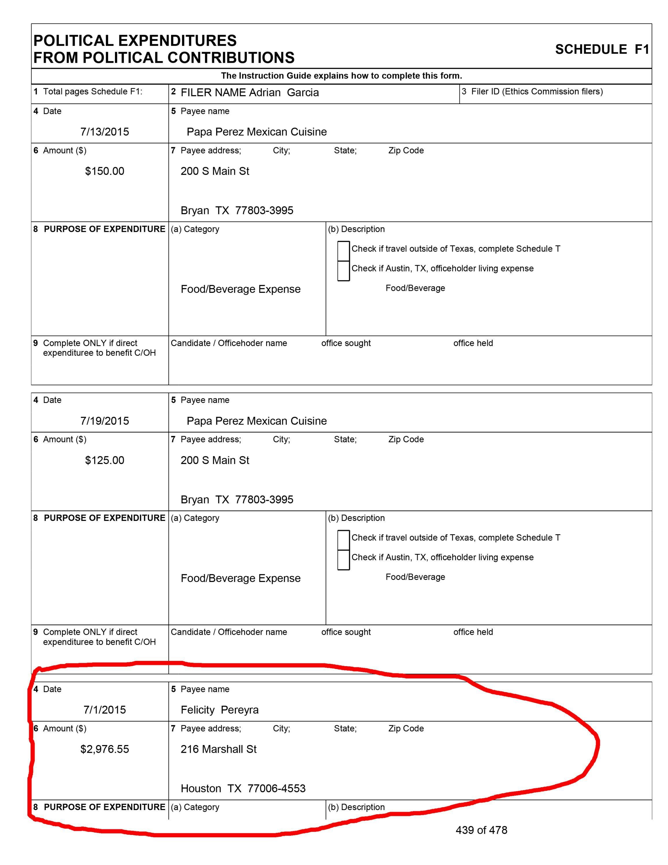 Felicity Pereyra Was Commissioner Adrian Garcia's Deputy Campaign ...