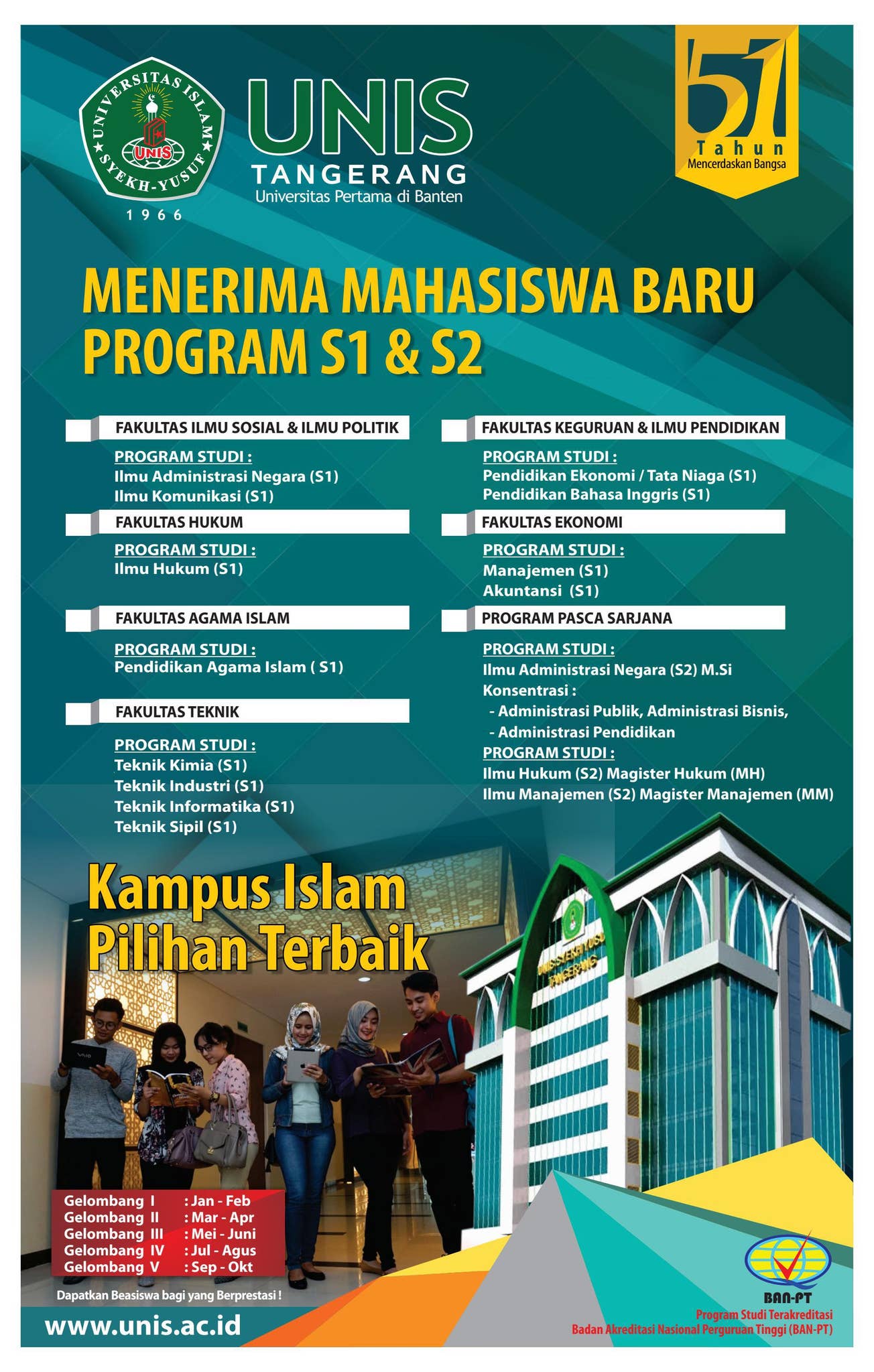 Brosur/Flyer Mahasiswa Baru 2017 by [INFO UNIS] - Issuu