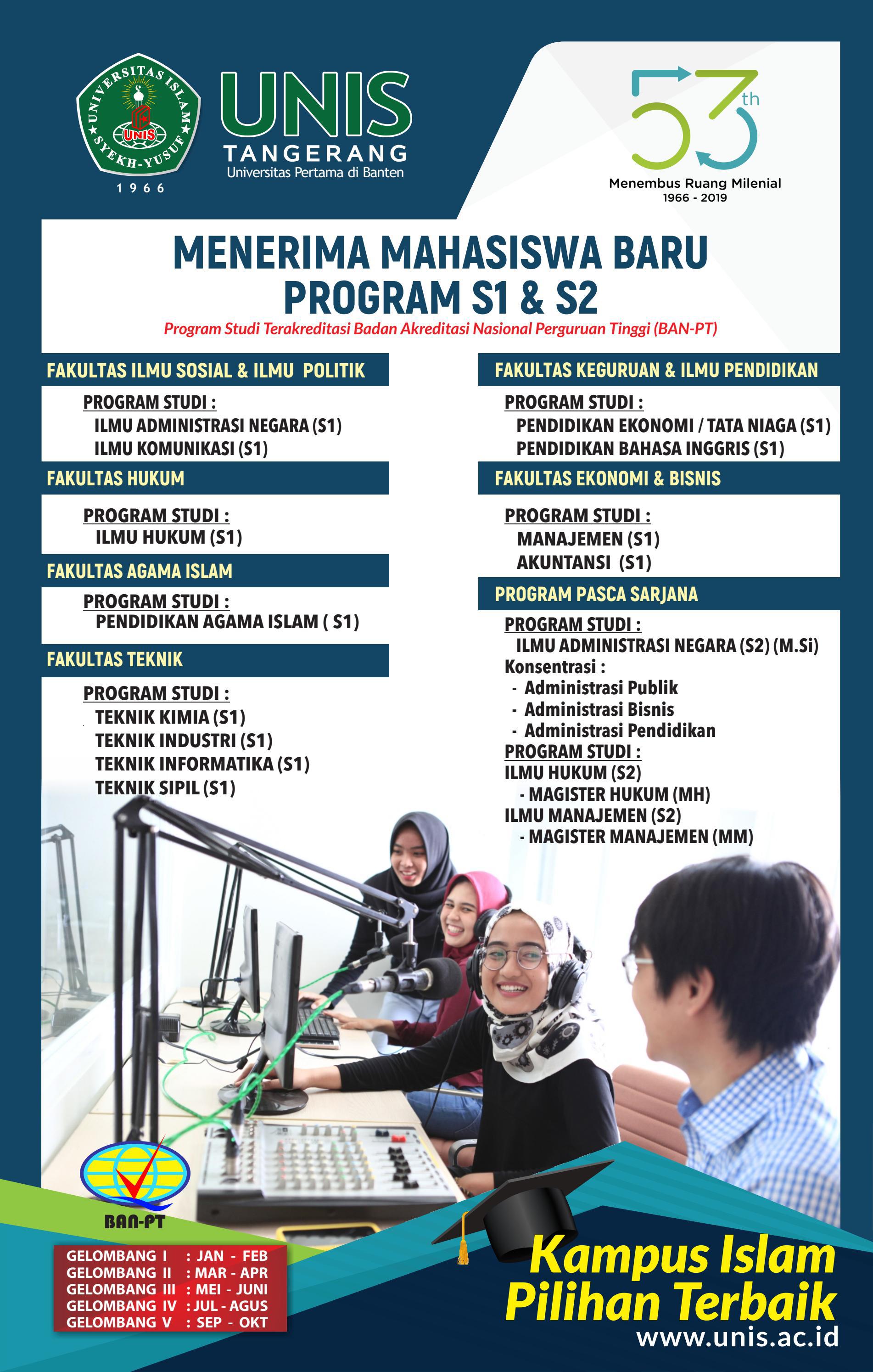 Brosur/Flyer Mahasiswa Baru 2019 by [INFO UNIS] - Issuu