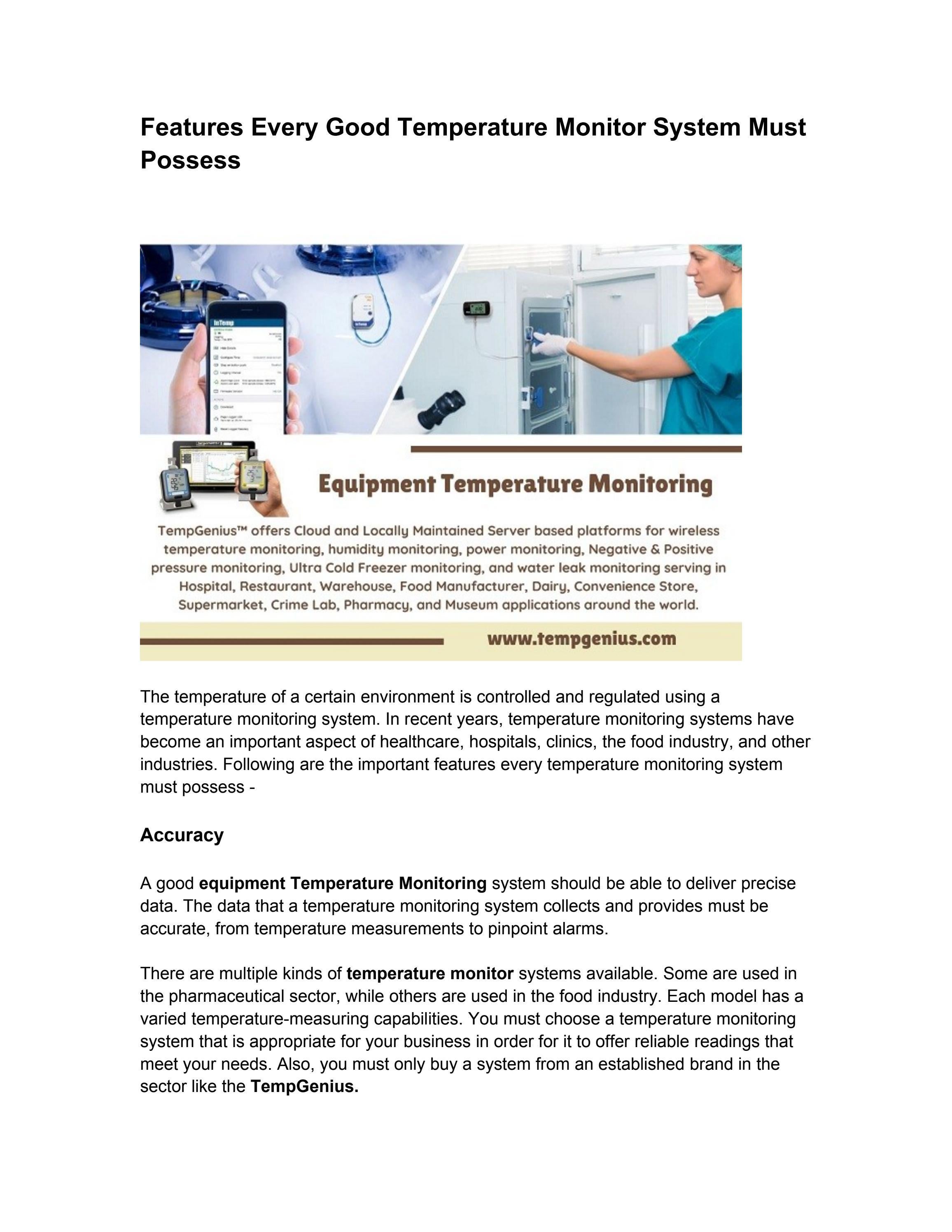 Features Every Good Temperature Monitor System Must Possess by ...