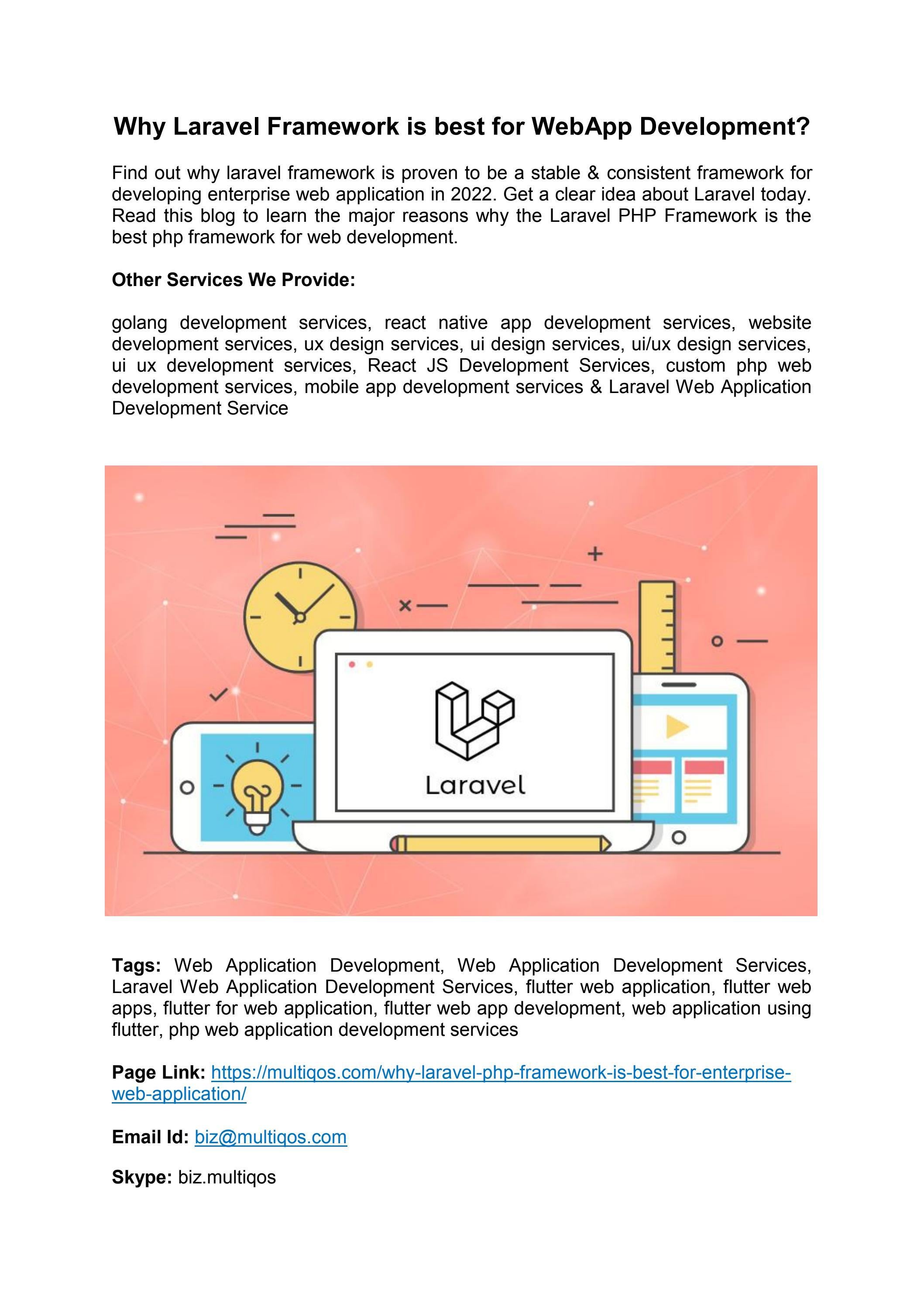 Why Laravel PHP Framework is Best Solution for Enterprise Web ...