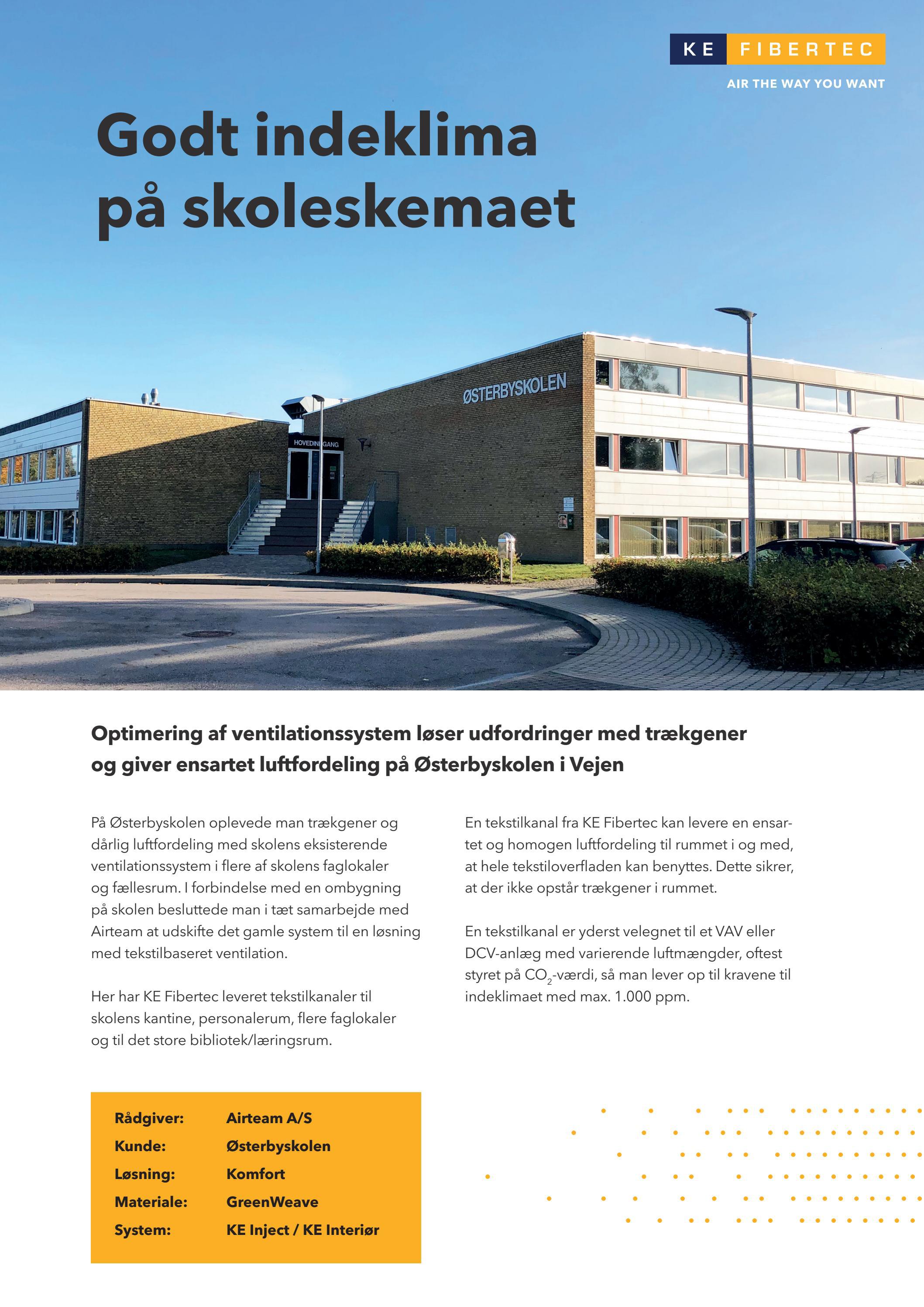 Godt indeklima på skoleskemaet by KE Fibertec - Issuu