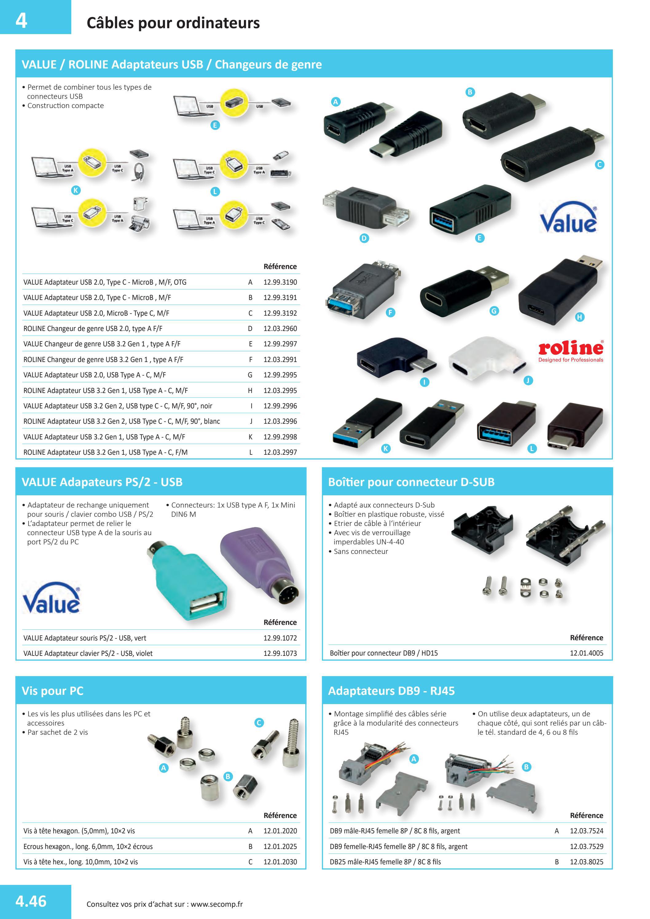 RÉSEAUX, PÉRIPHÉRIQUES ET CONSOMMABLES by SECOMP - IT-Zubehör ...