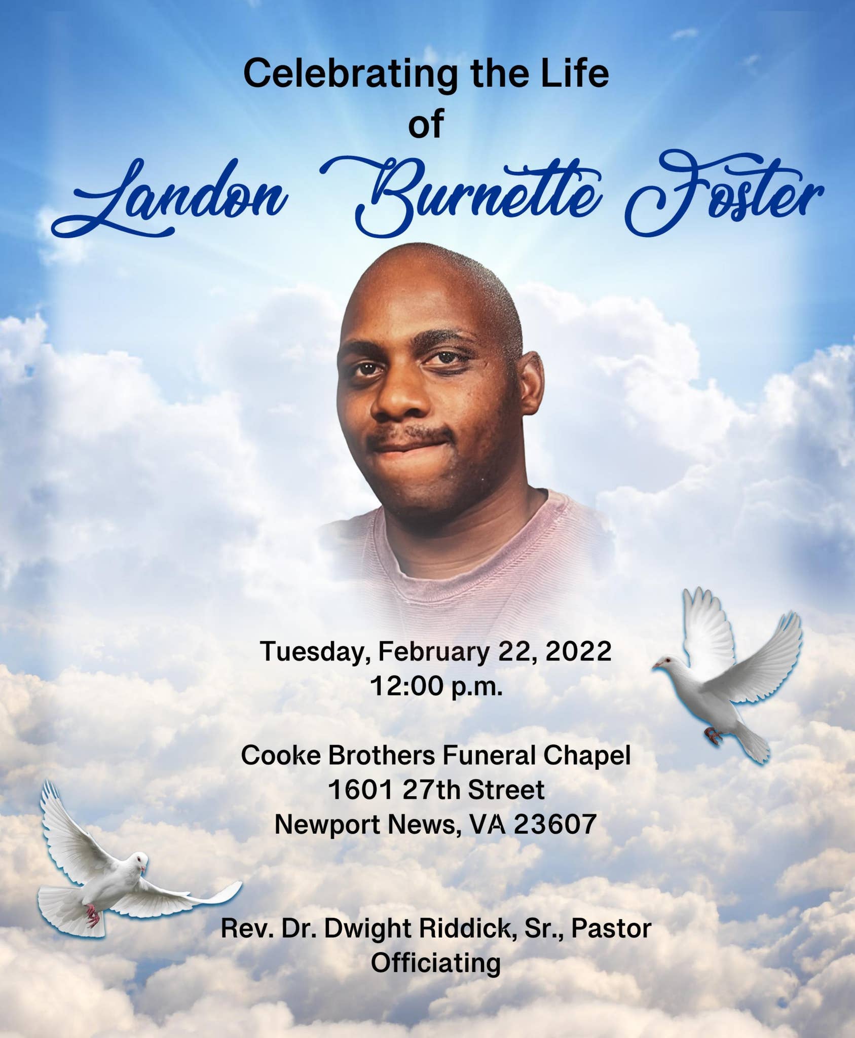 Celebration of Life Program for Landon B. Foster by GBN News - Issuu