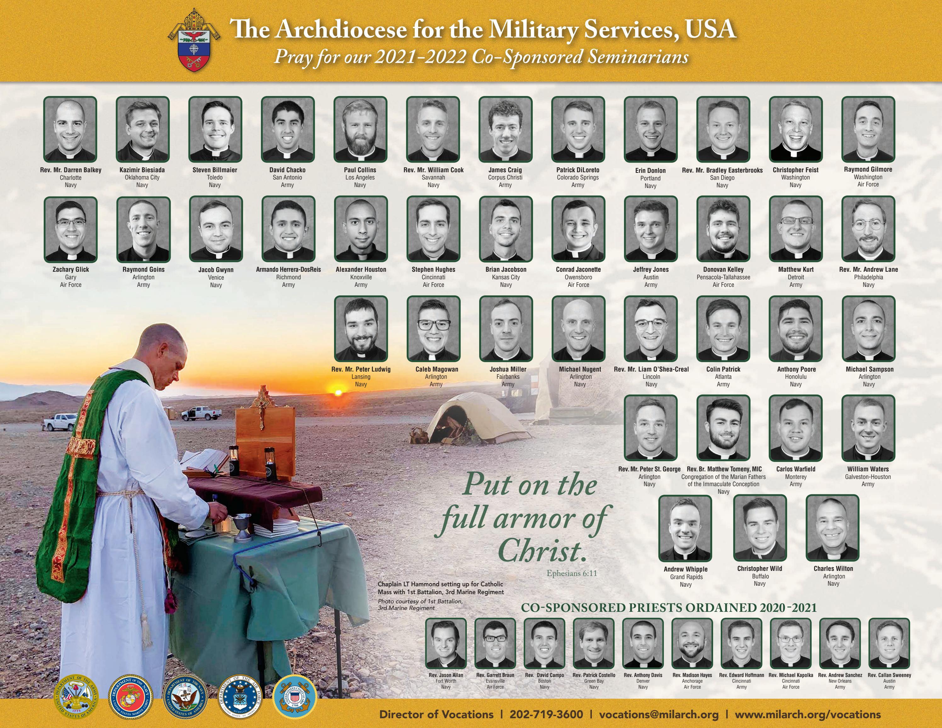 AMS Seminarian Poster (2021-2022) by Archdiocese for the Military ...