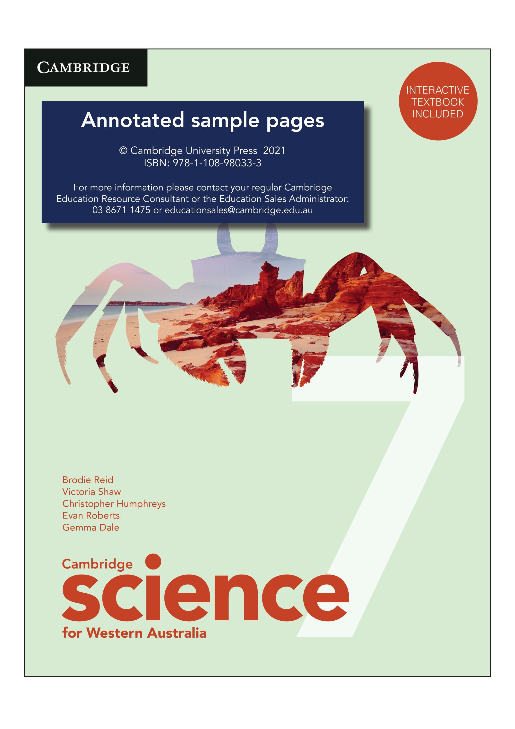 Cambridge Science for Western Australia Year 7 annotated sample pages ...