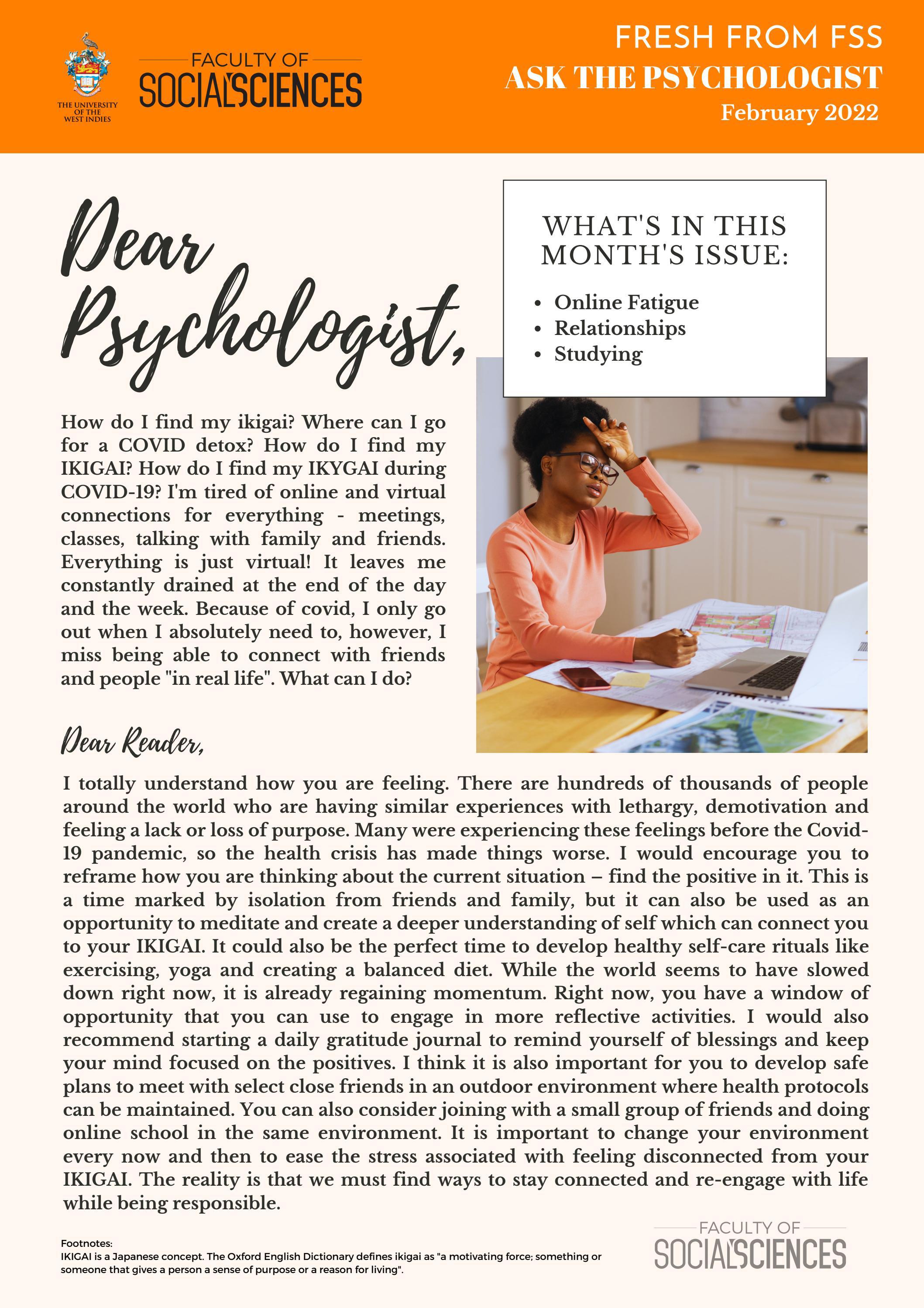 Ask the Psychologist Newsletter - February 2022 by FSS Marketing - Issuu