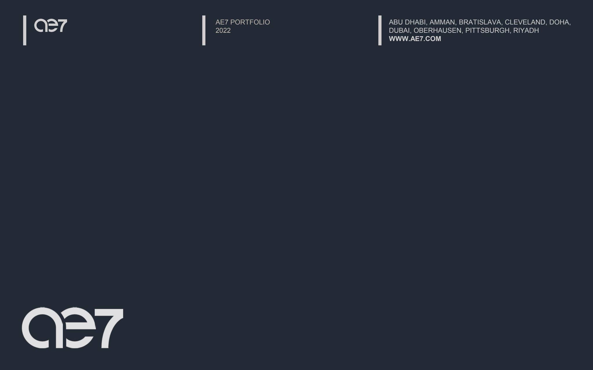 AE7 Dubai Waterfront by AE7 Design - Issuu