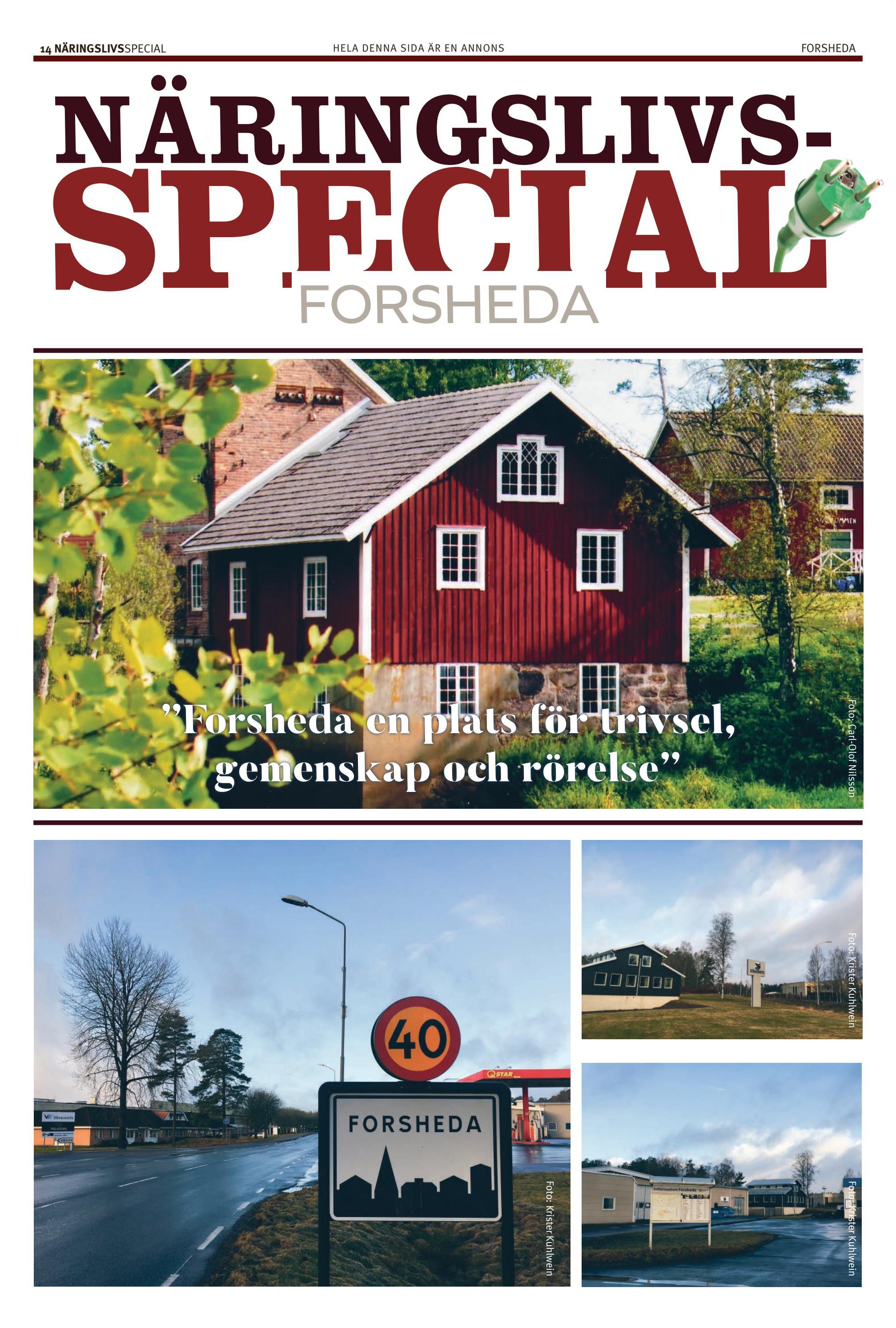 Näringslivsspecial Forsheda by Bonnier News - Issuu