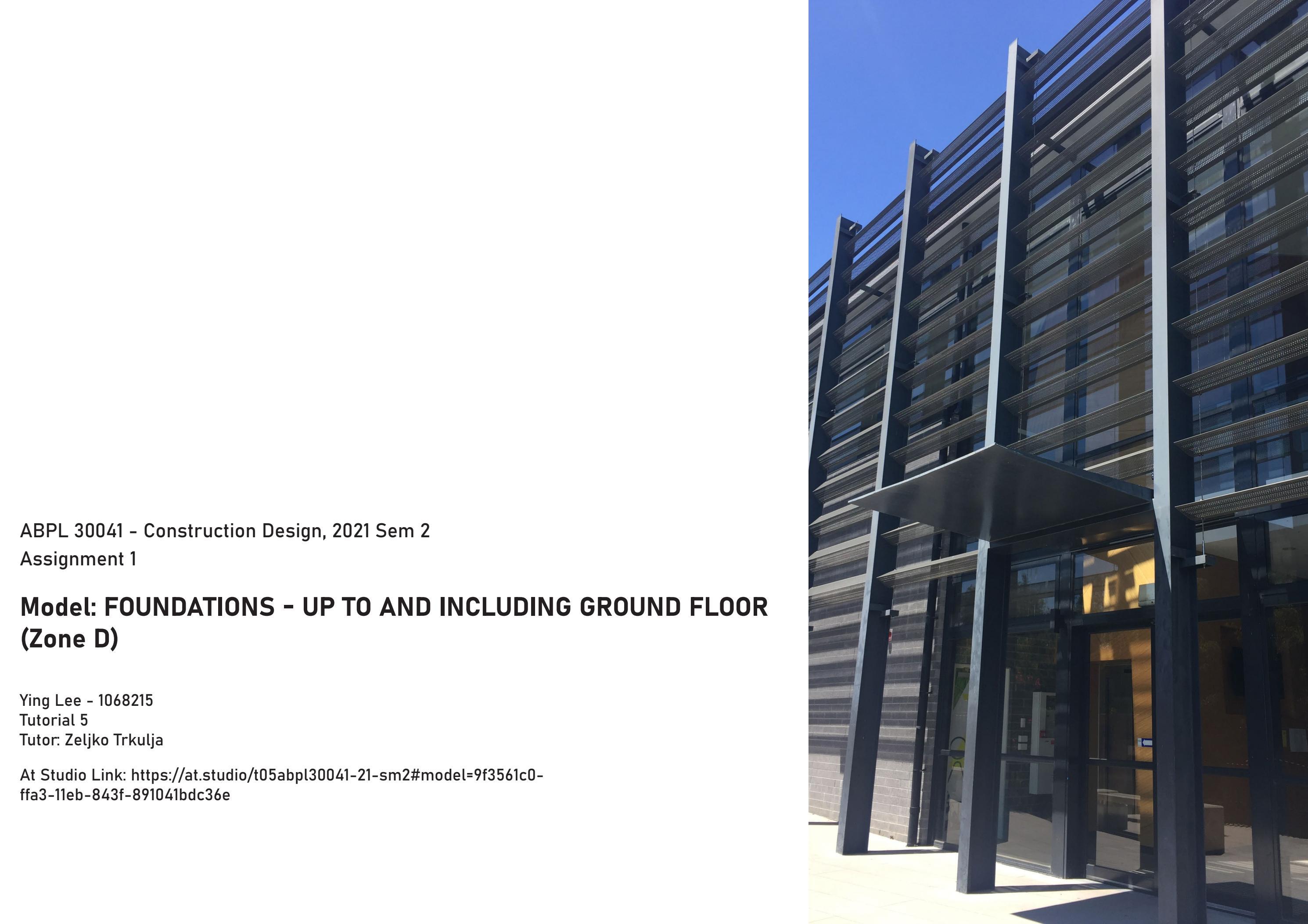 Unimelb Construction Design A1 2021 by Ying L - Issuu