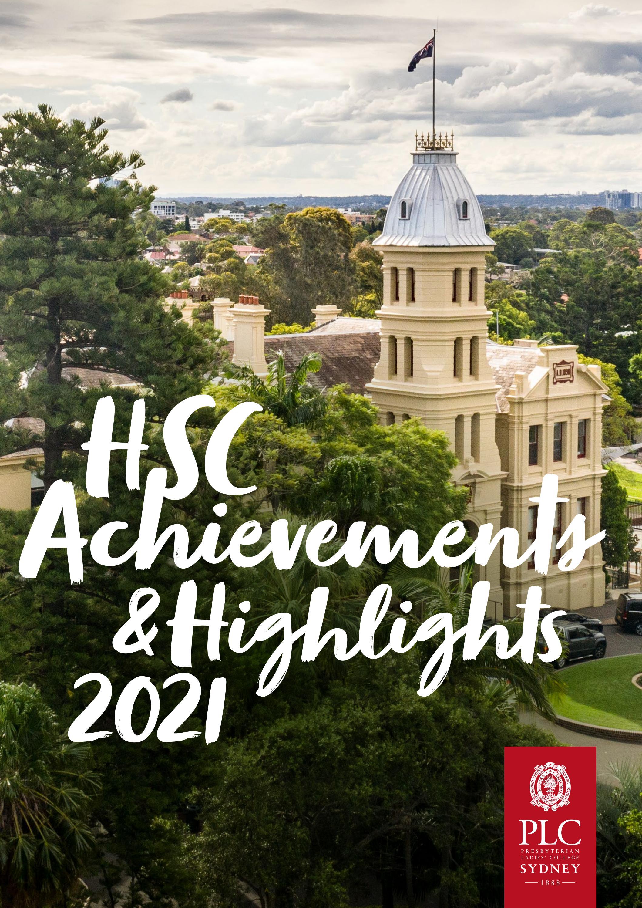 HSC Achievements & Highlights 2021 by PLC Sydney - Issuu