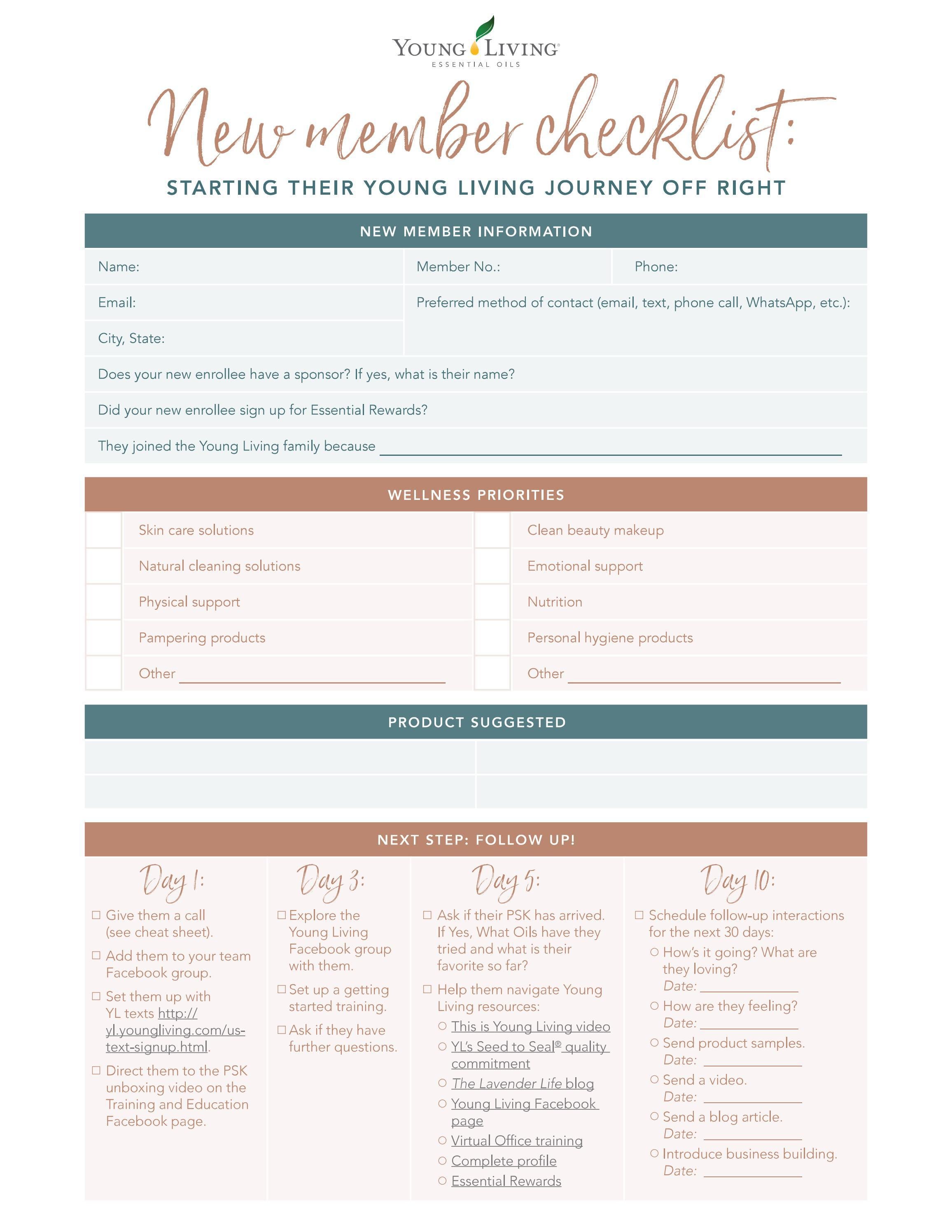 New Member Checklist by Tricia Nordby - Issuu