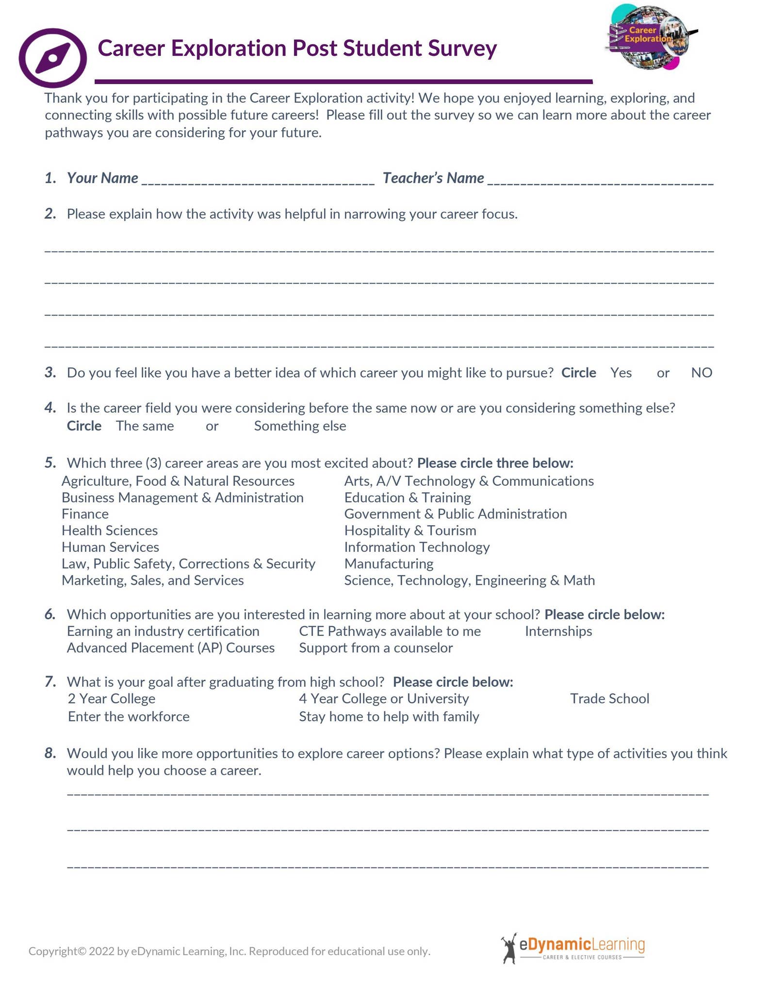 Post Study Survey by edynamiclearning - Issuu