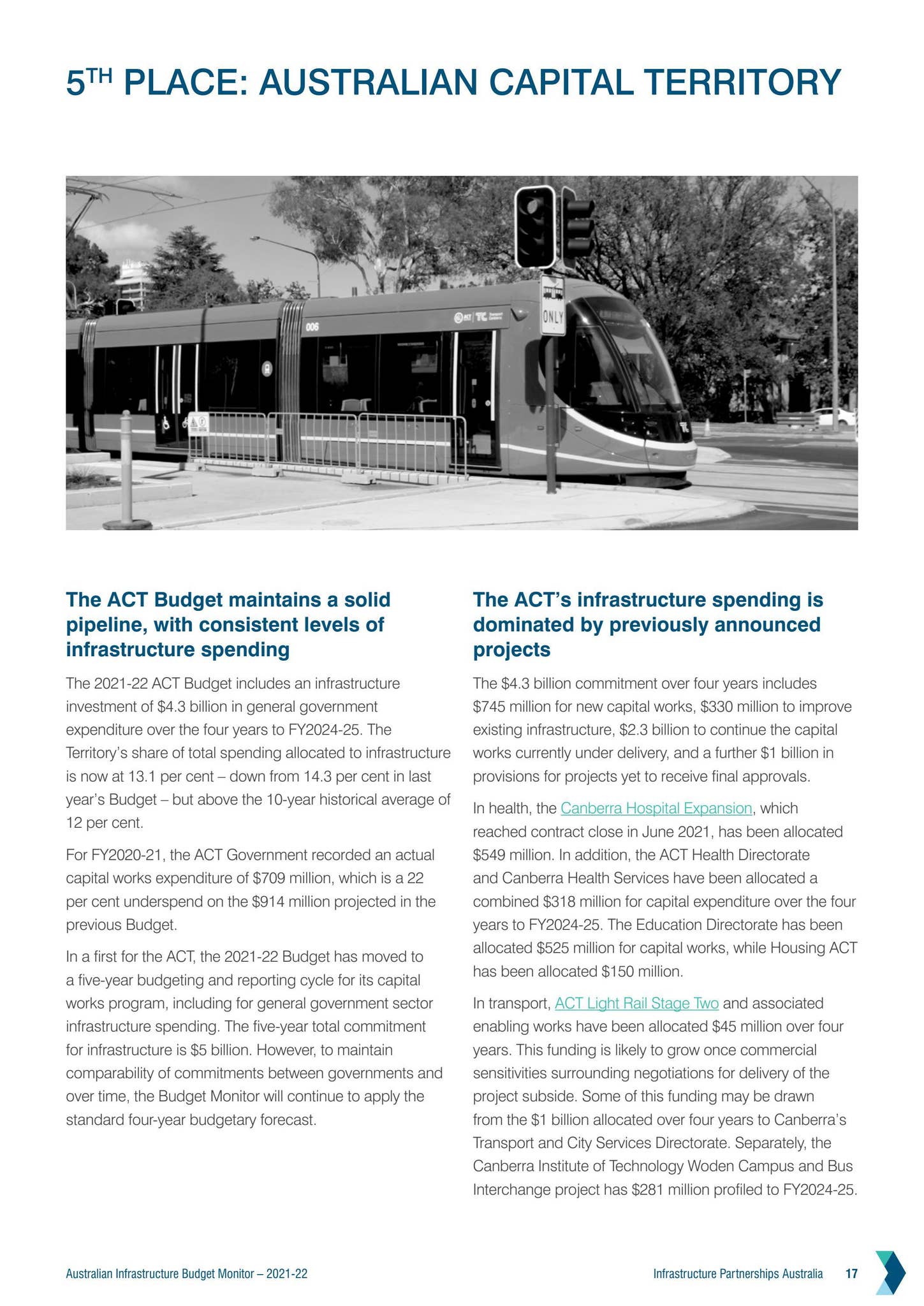 Australian Infrastructure Budget Monitor 2021-22 by Infrastructure ...