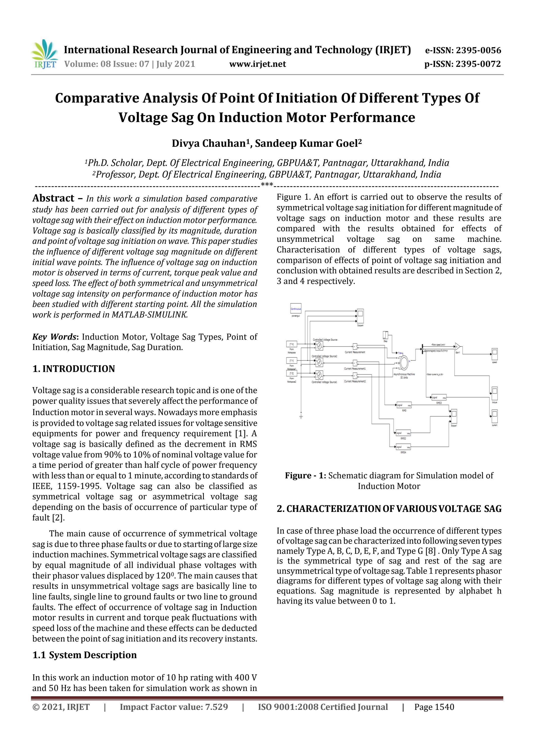 IRJET- Comparative Analysis of Point of Initiation of Different Types ...